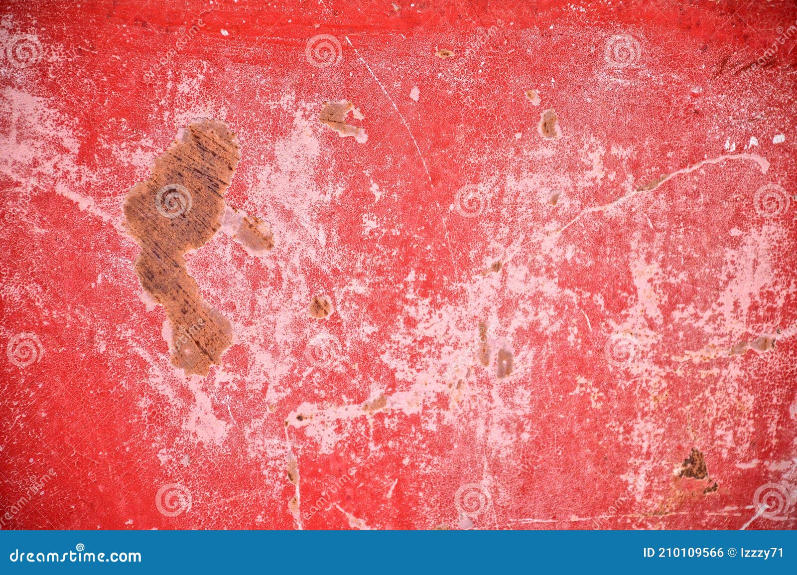 Cracked Red Paint on Rusty Metal Background Stock Photo - Image of ...