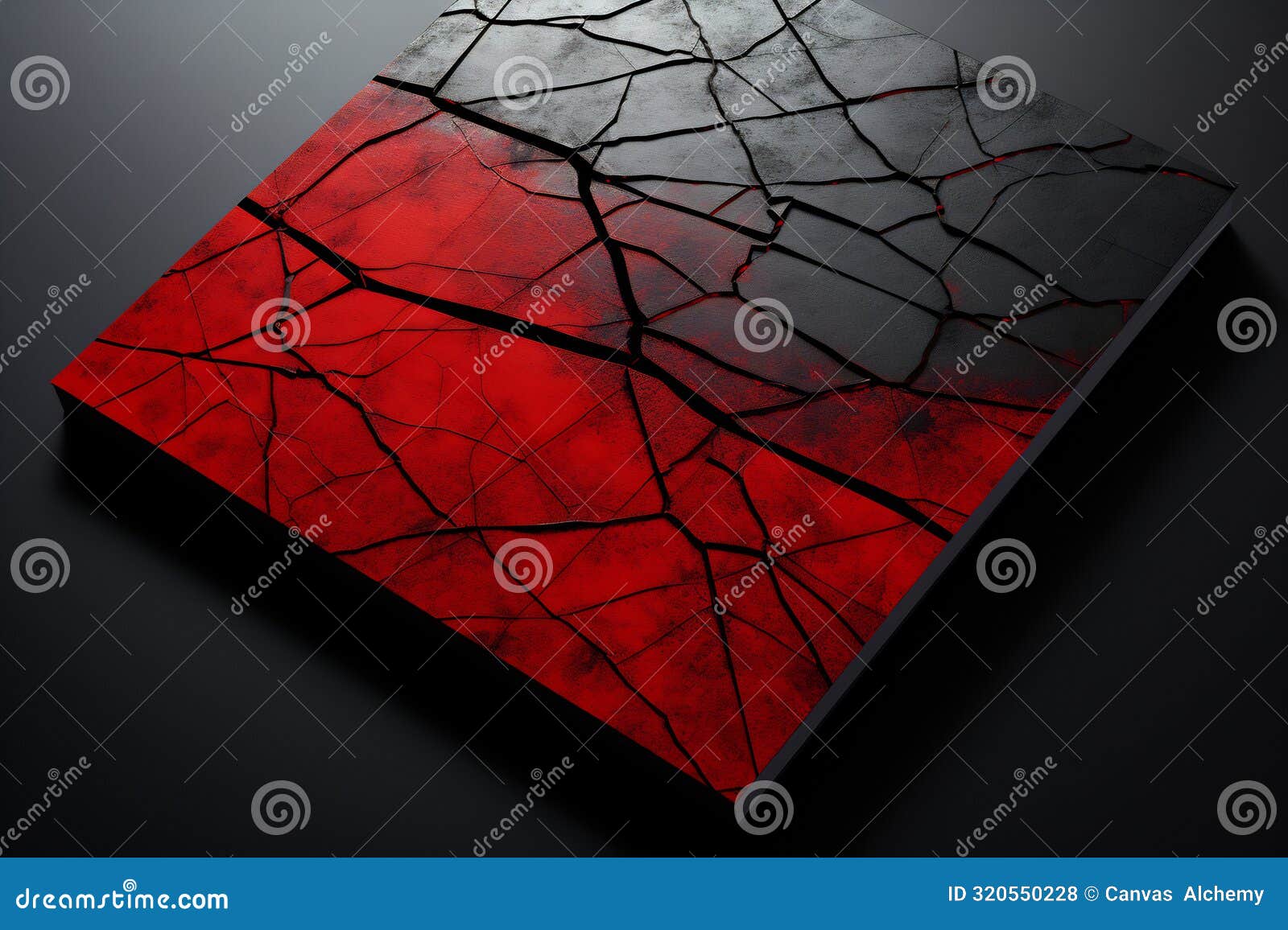 Cracked Red Surface Design on Dark Background Stock Photo - Image of ...