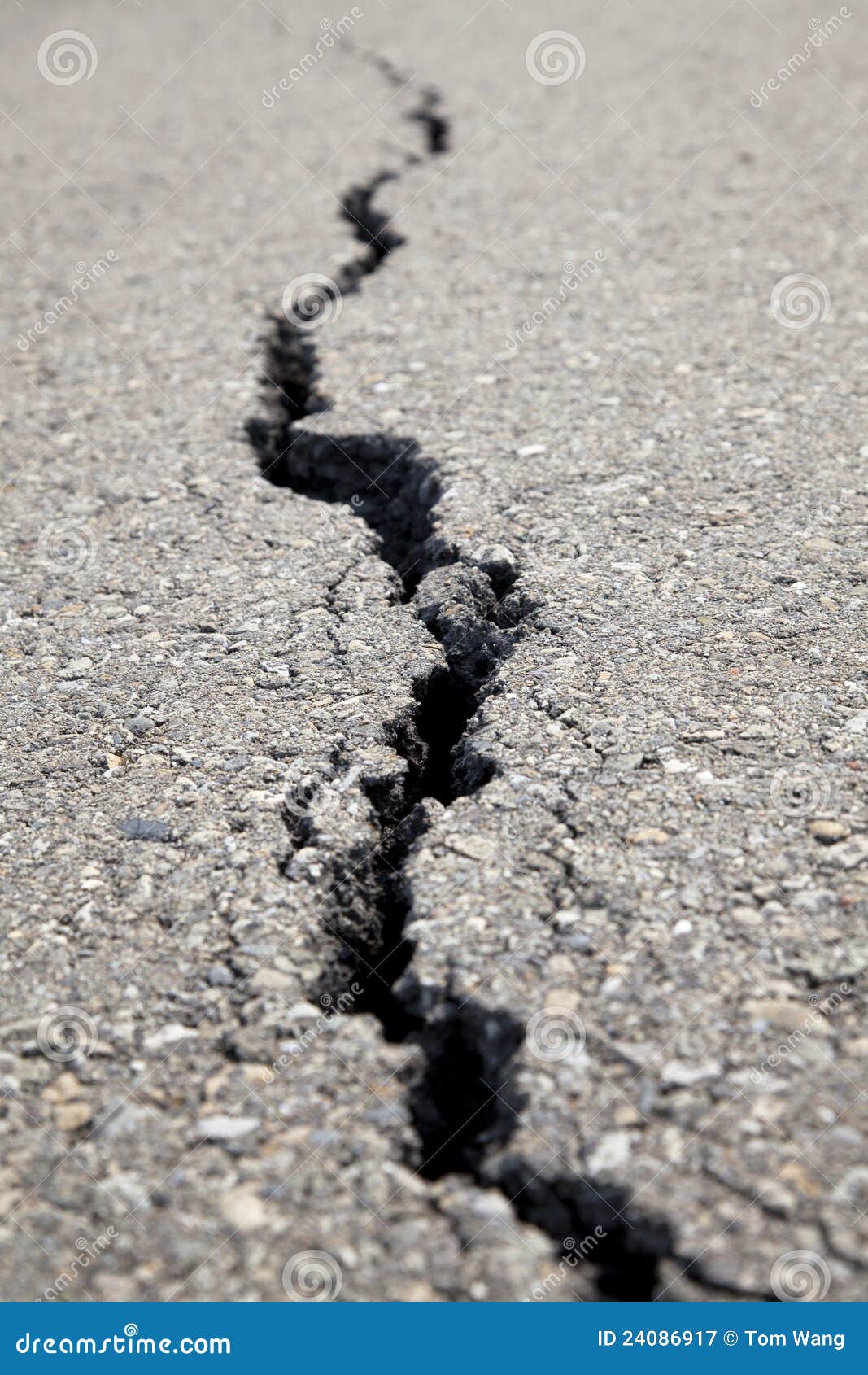 Cracked Road Generate from Nature Stock Image - Image of driveway ...