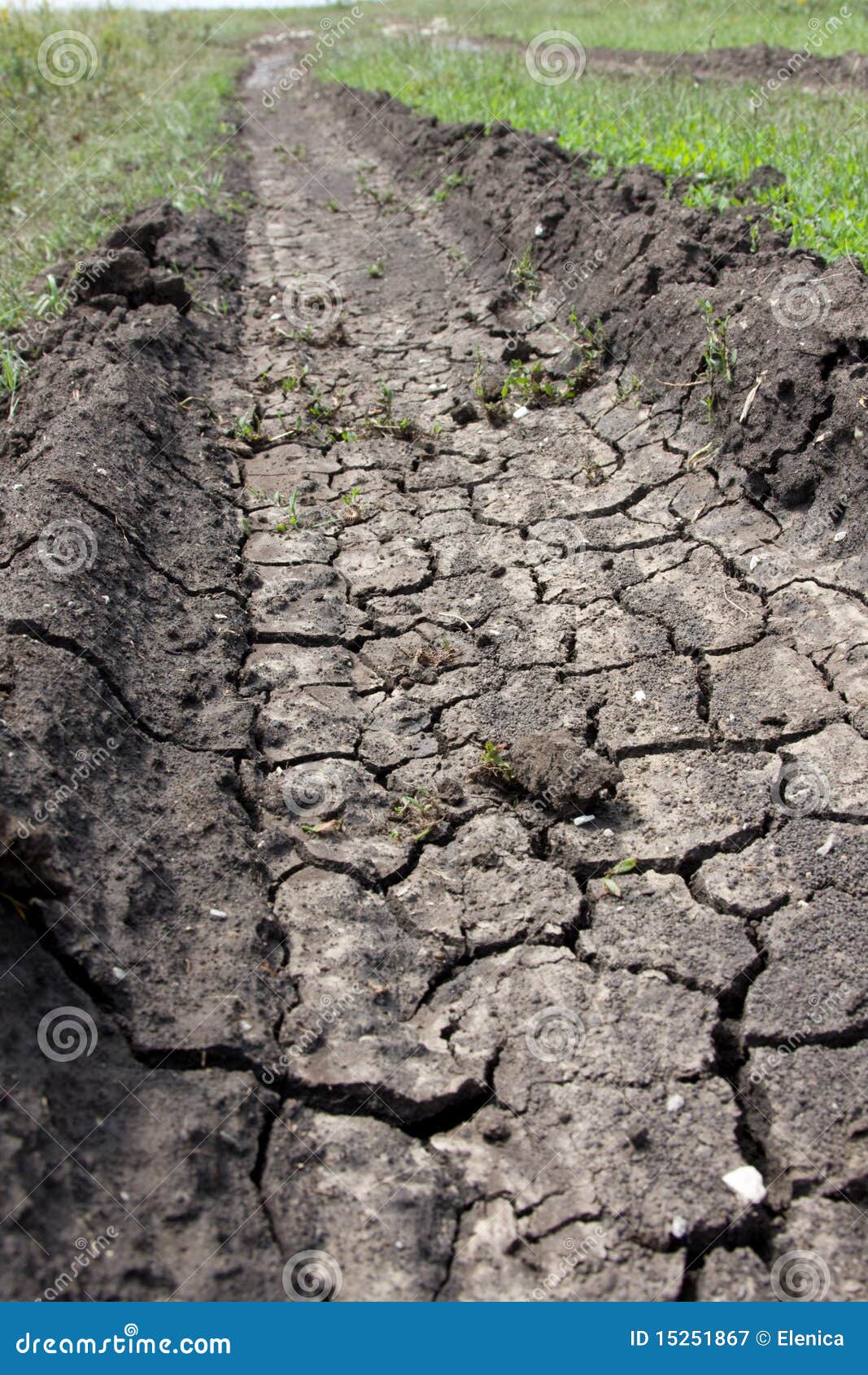 Cracked road track stock image. Image of cracked, track - 15251867