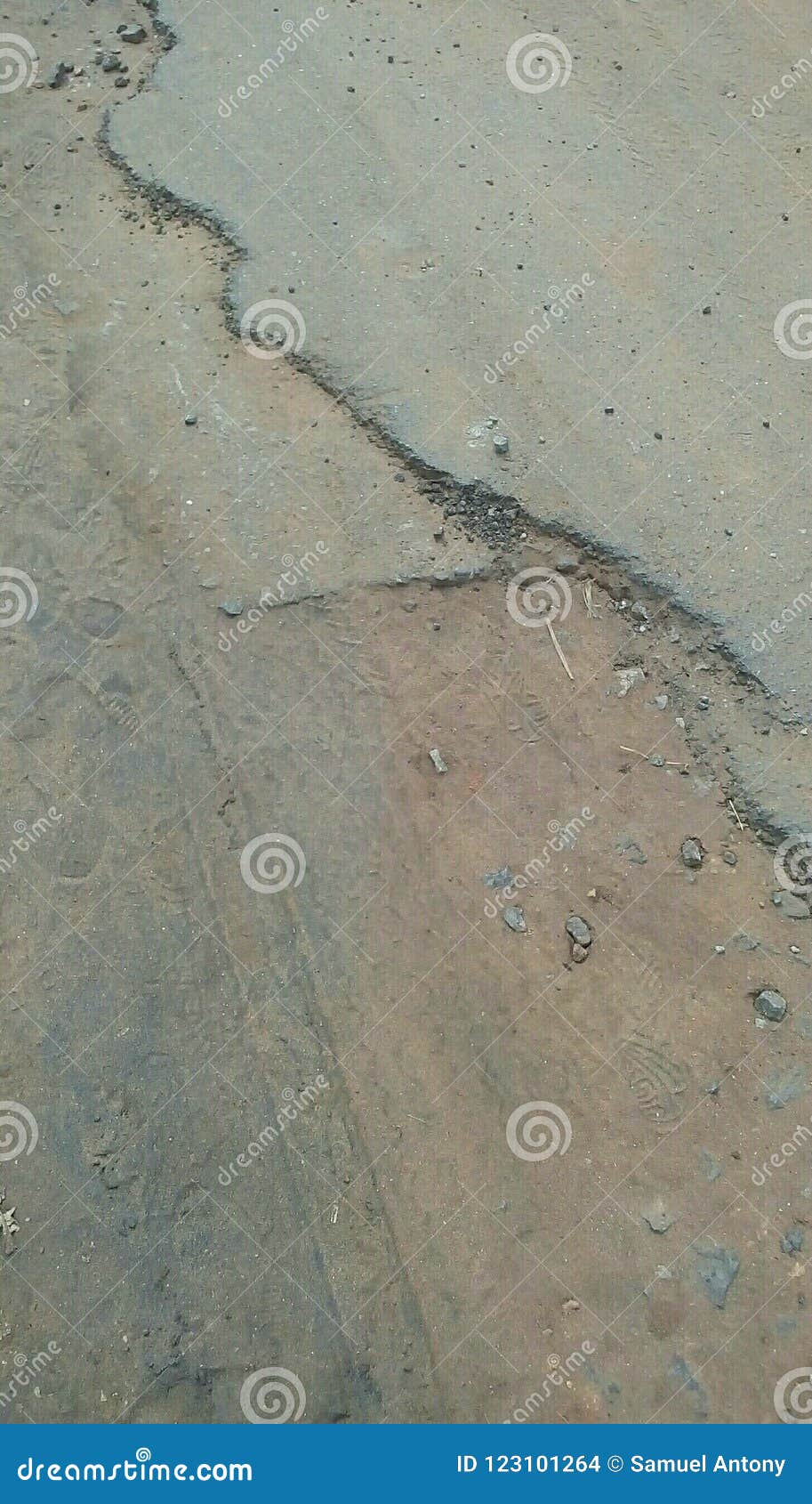 Cracked road ways stock photo. Image of transport, india - 123101264