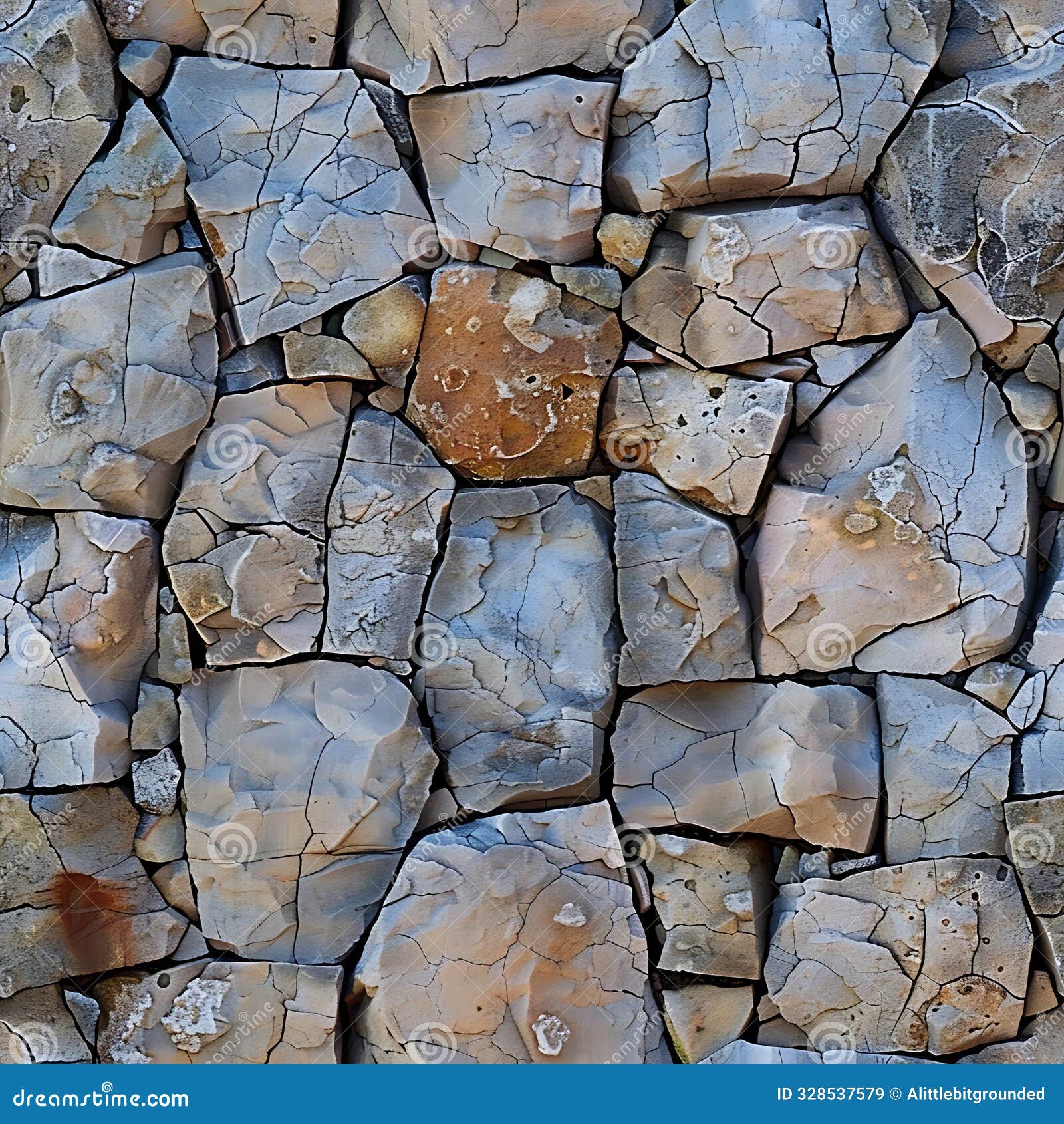 Cracked Rock Wall Face Texture, Seamless Stock Image | CartoonDealer ...