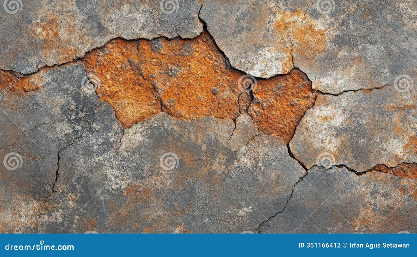 Cracked and Rusted Concrete Wall Texture Stock Illustration ...