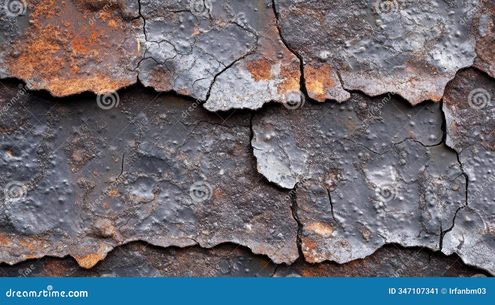 Cracked and Rusted Metal Surface Texture Stock Image - Image of steel ...