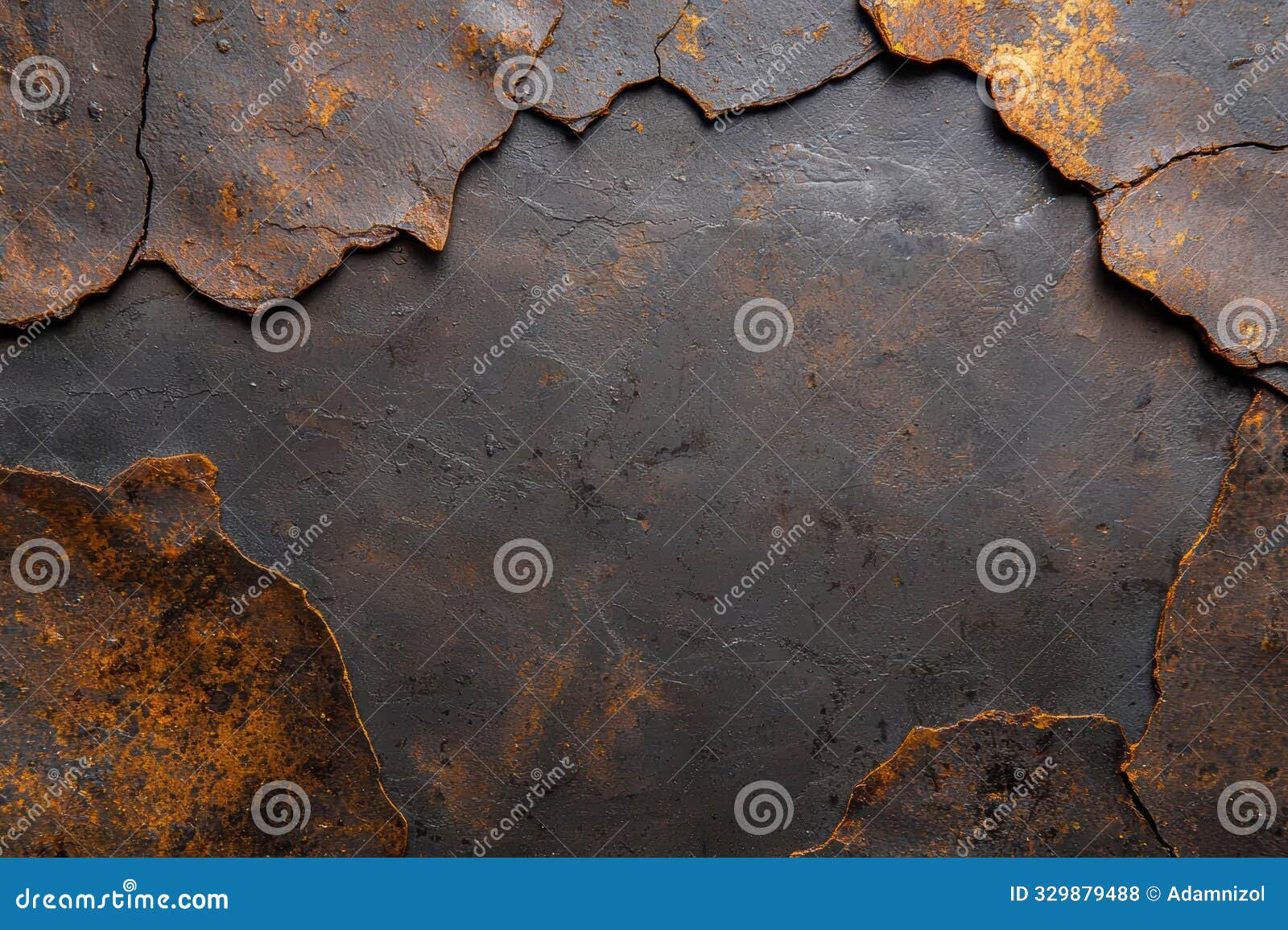 Cracked and Rusted Metal Surface Texture Background Stock Illustration ...