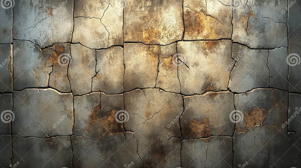 Cracked Rustic Wall Texture with Weathered Surface and Abstract Grunge Pattern Stock Image ...