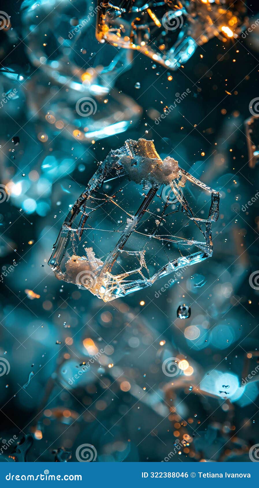 Cracked Screen Effect, Detailed Stock Illustration - Illustration of ...