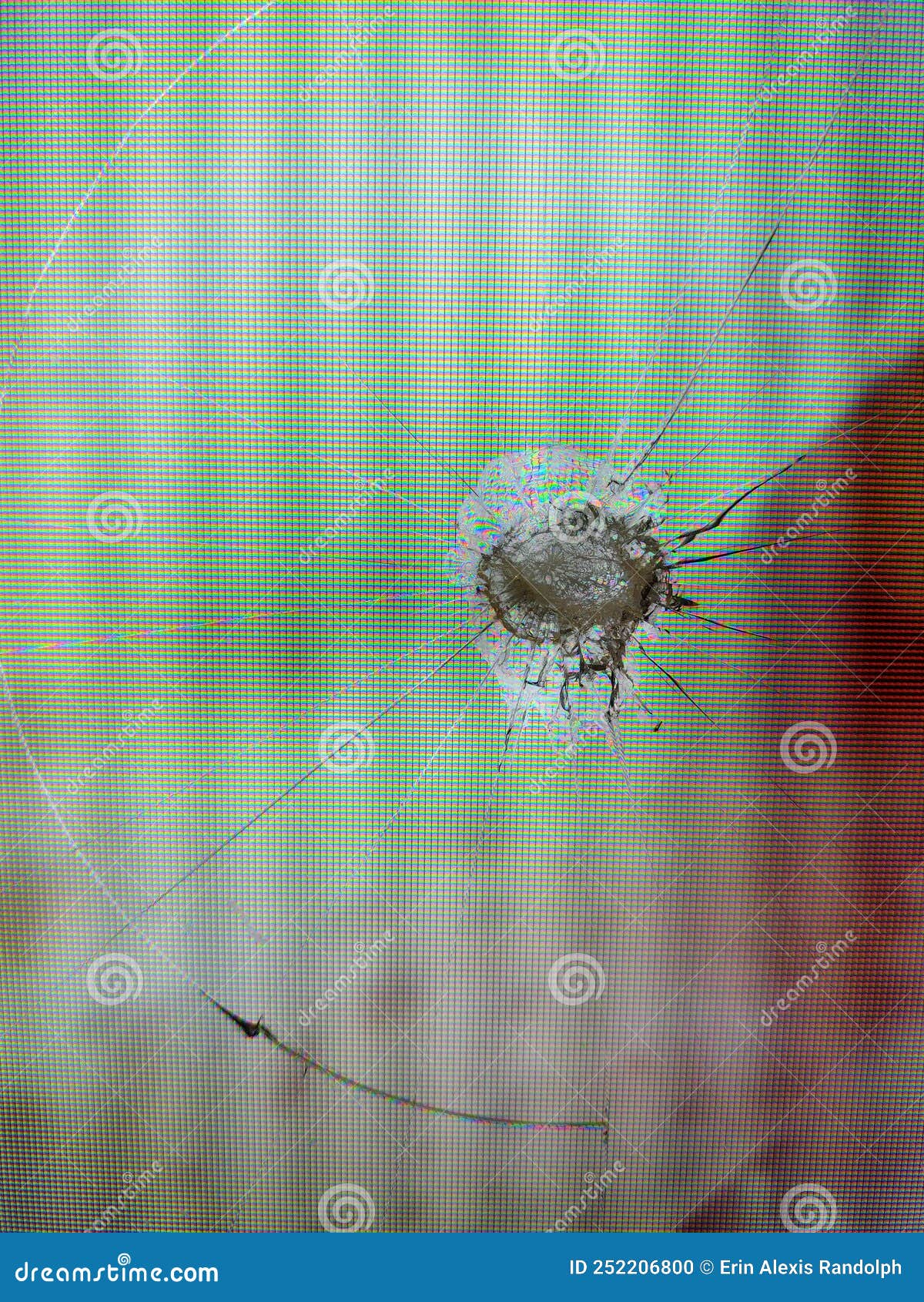 Cracked Screen, Pitted Glass Stock Photo - Image of symmetry, white ...