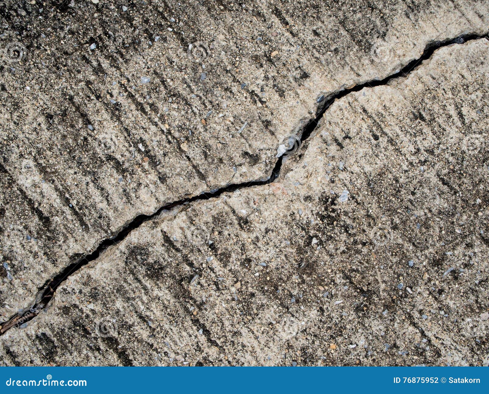 Cracked and Separated of Concrete Floor Stock Photo - Image of split ...