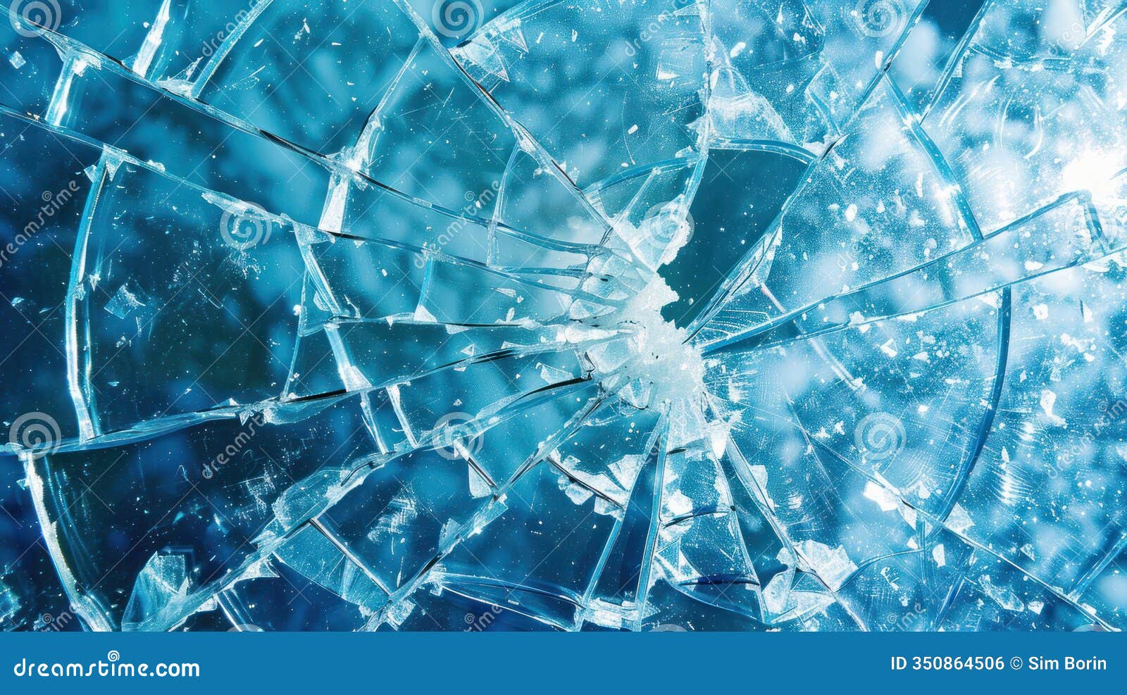 A Cracked and Shattered Glass Window, Symbolizing the Impact of ...