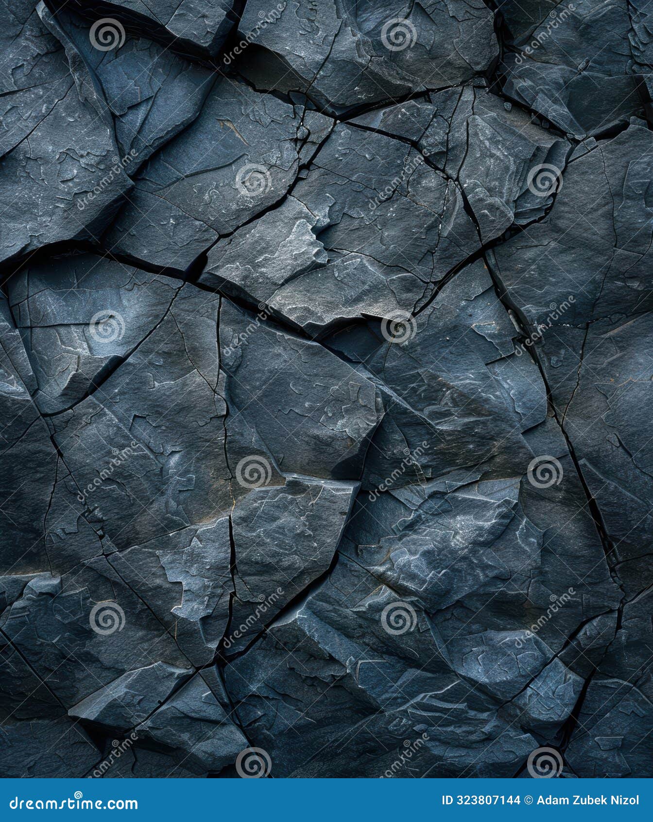 Cracked Slate Stone Background Texture Stock Illustration ...