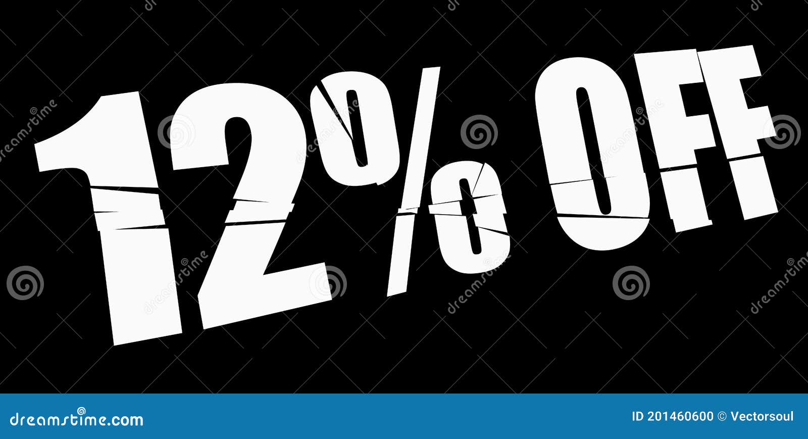 Cracked, Smashed, Splattered and Exploding Percentage, Discount Numbers ...