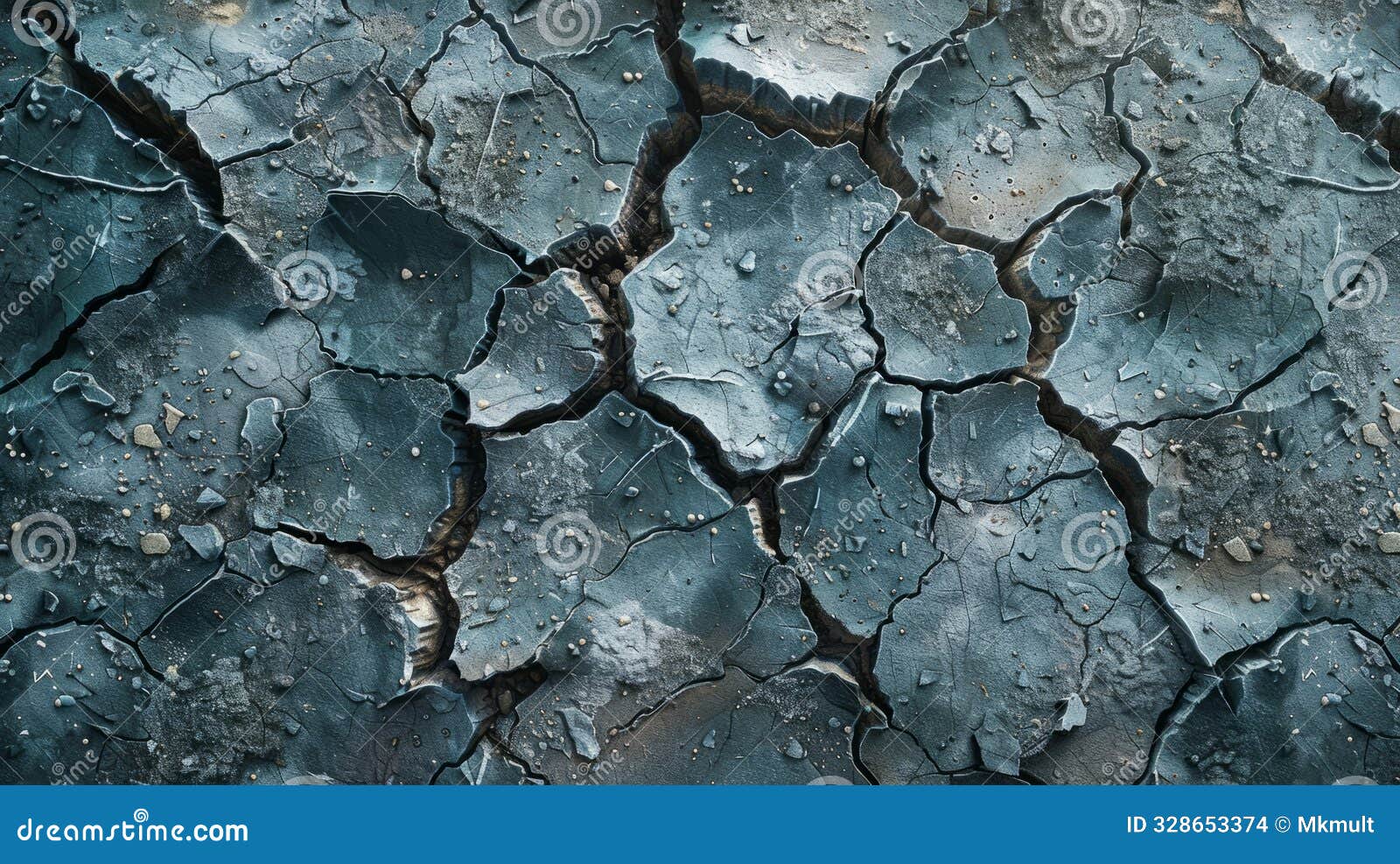 Cracked and Split Surface Texture with Irregular Patterns Under Natural ...