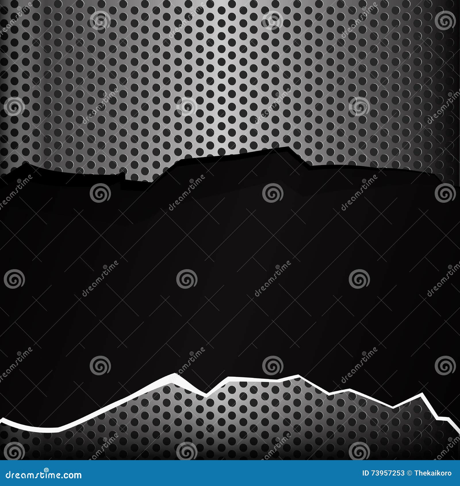 Cracked Steel Texture Hold Metal Abstract Background Stock Vector ...