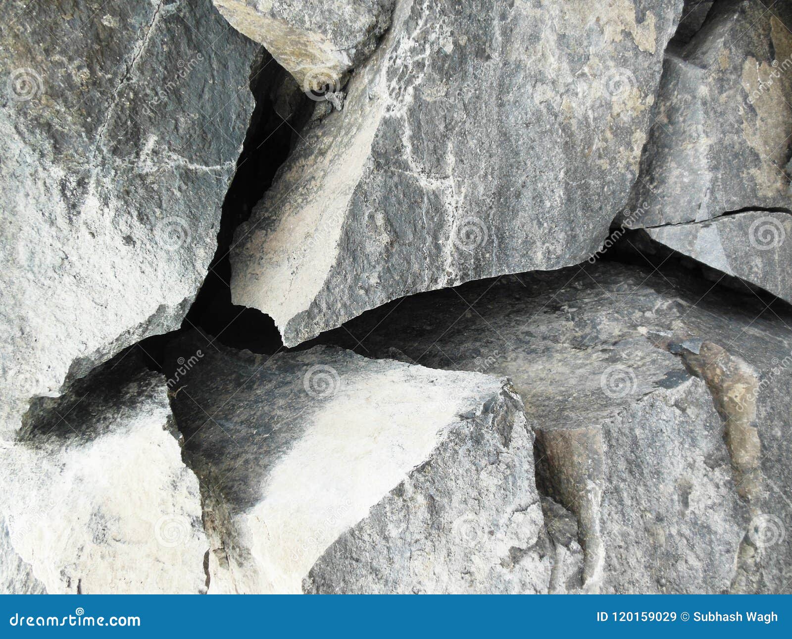 Cracked Stone stock image. Image of greay, black, closed - 120159029