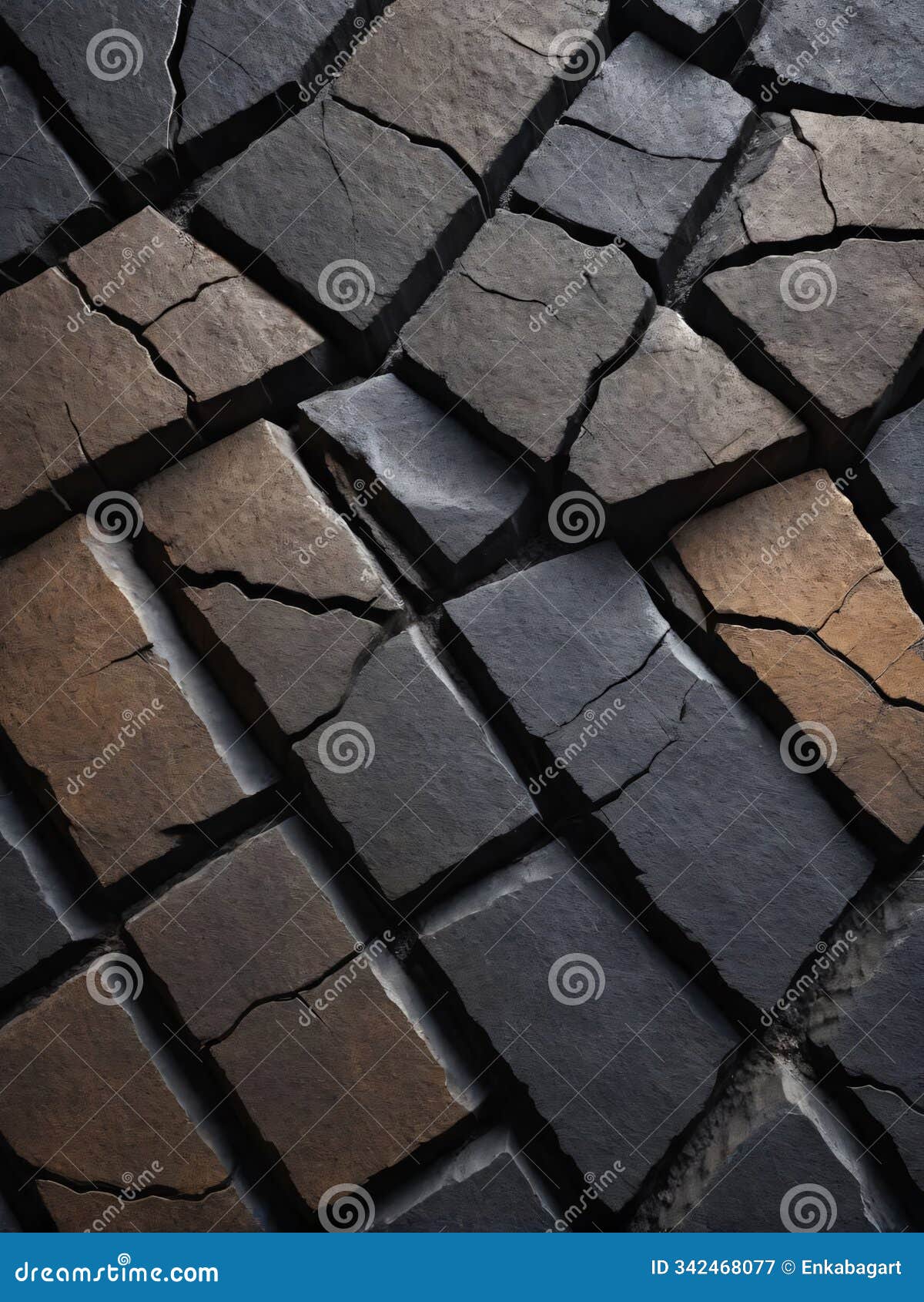 Cracked Stone Surface Texture Stock Illustration - Illustration of ...