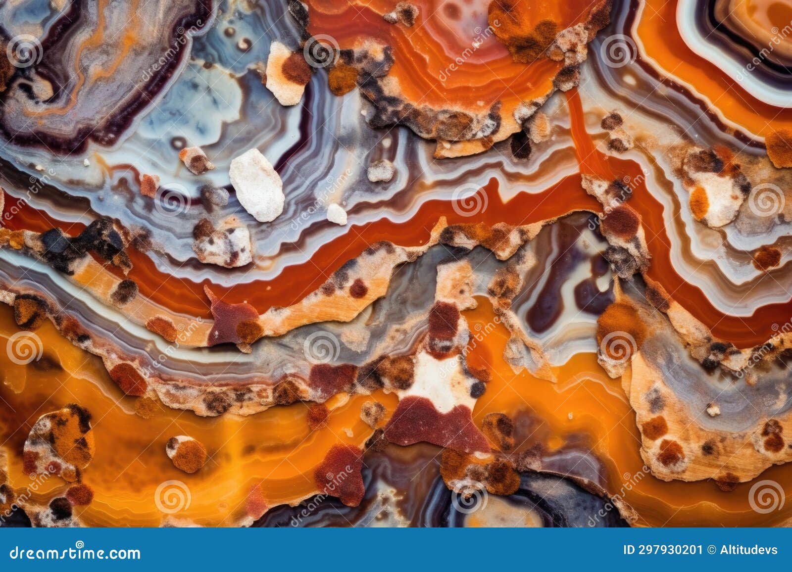 Cracked Surface of Agate Stone Stock Image - Image of agate, rock ...