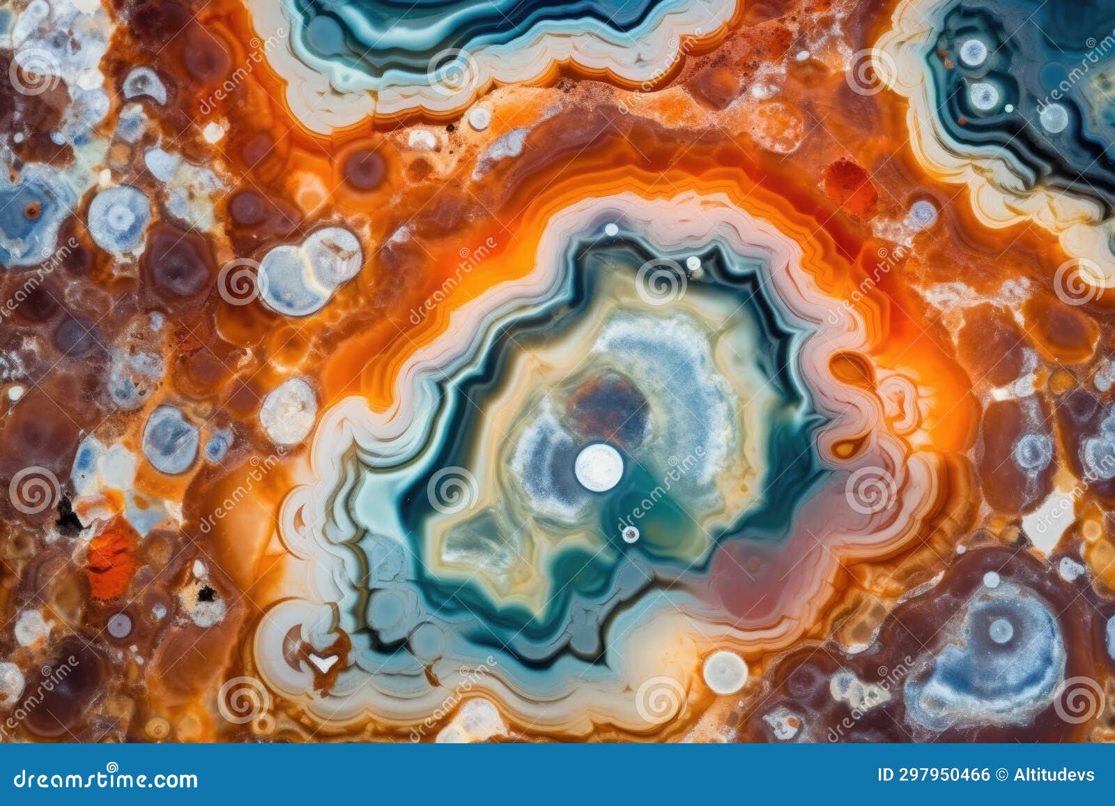 Cracked Surface of Agate Stone Stock Illustration - Illustration of ...