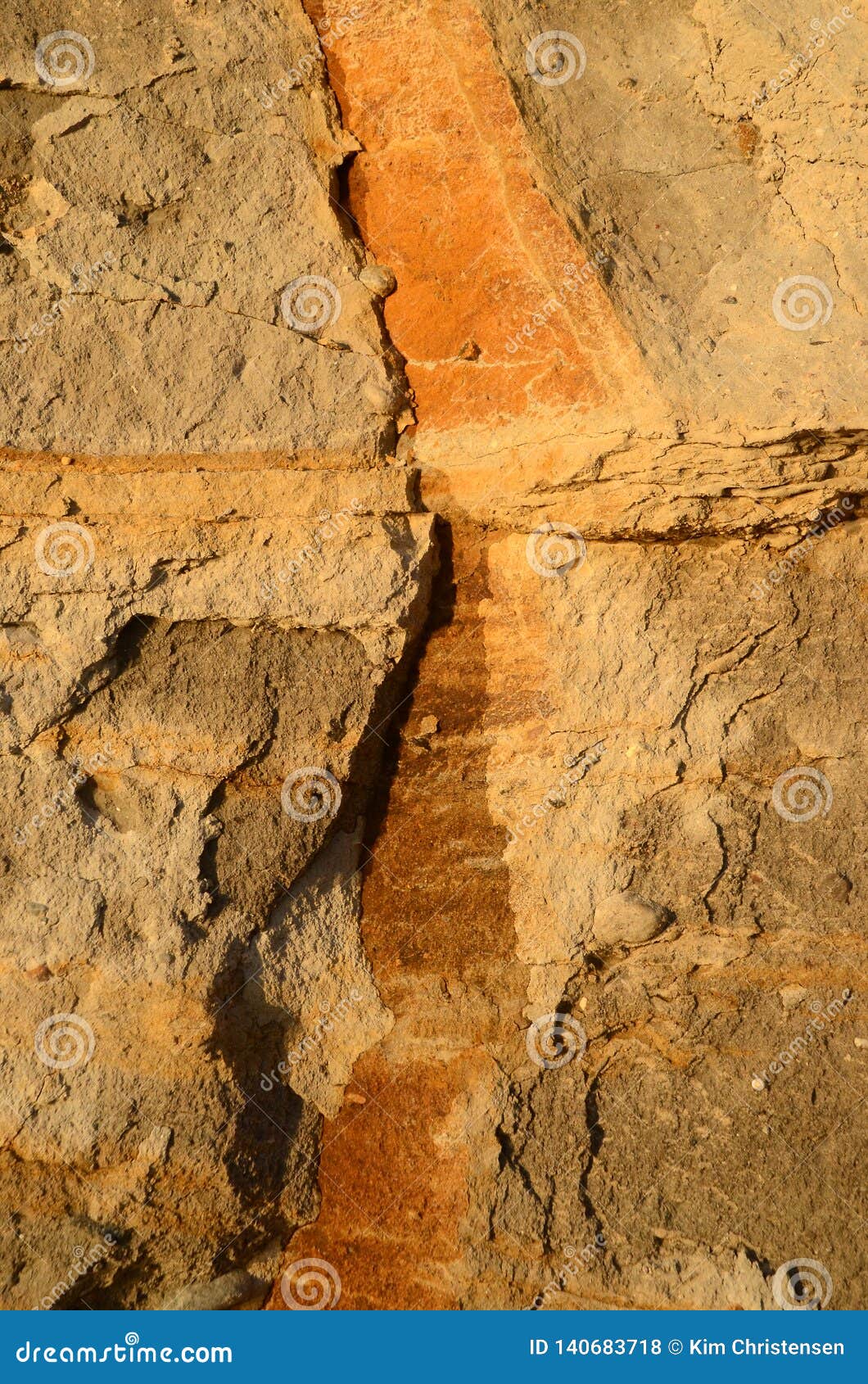 Clay Slope With Weathering And Soil Erosion Royalty-Free Stock ...