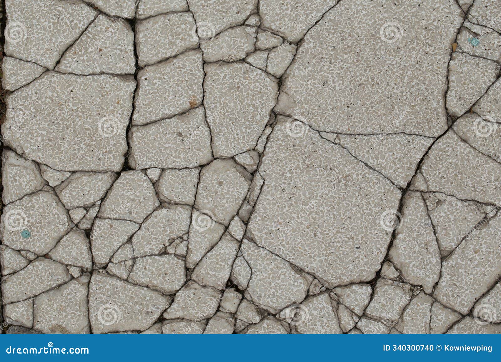 The Cracked Surface of a Concrete Structure Reveals Significant Wear ...