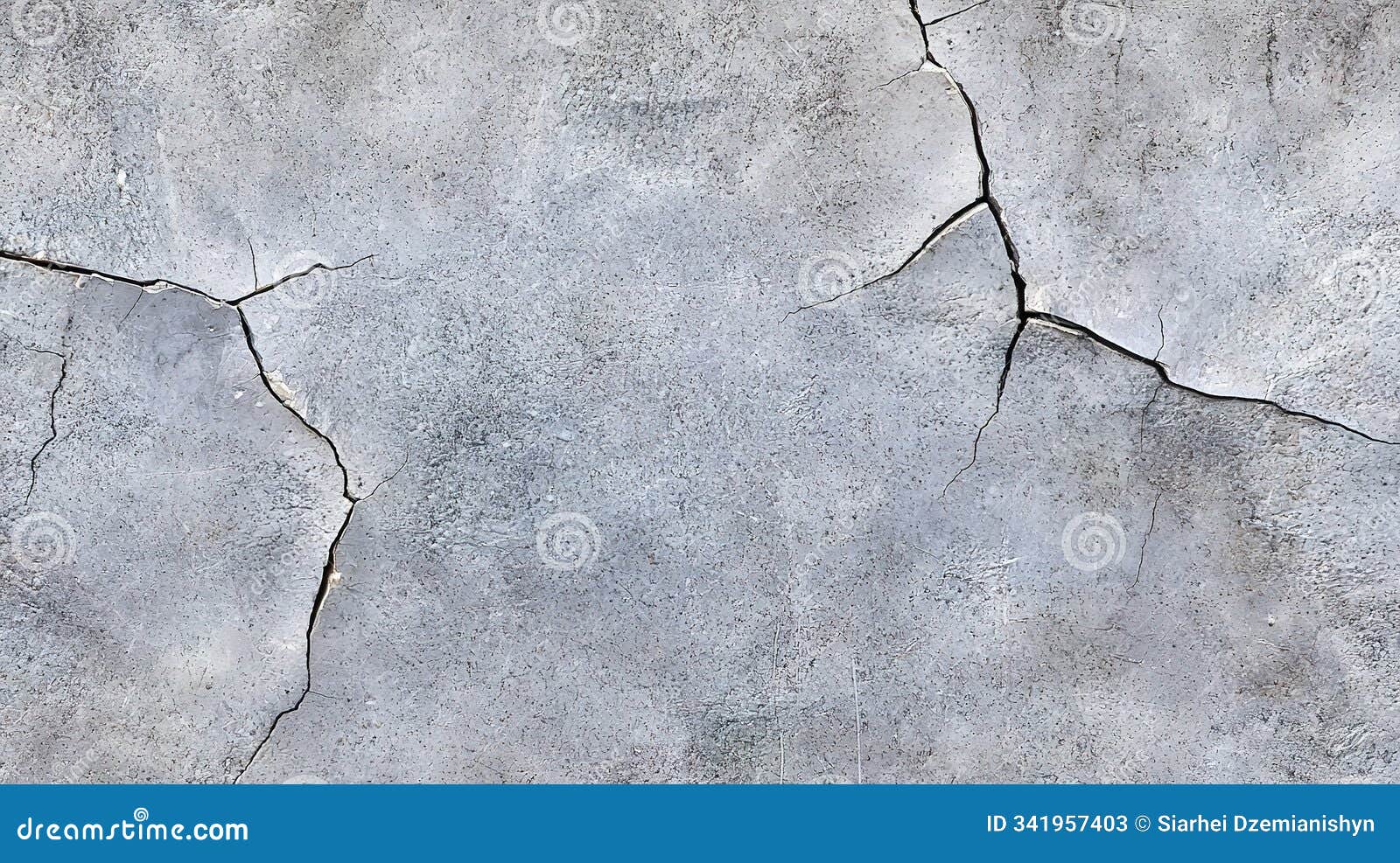 Cracked Gray Concrete Surface Showing Signs of Wear and Tear in an ...