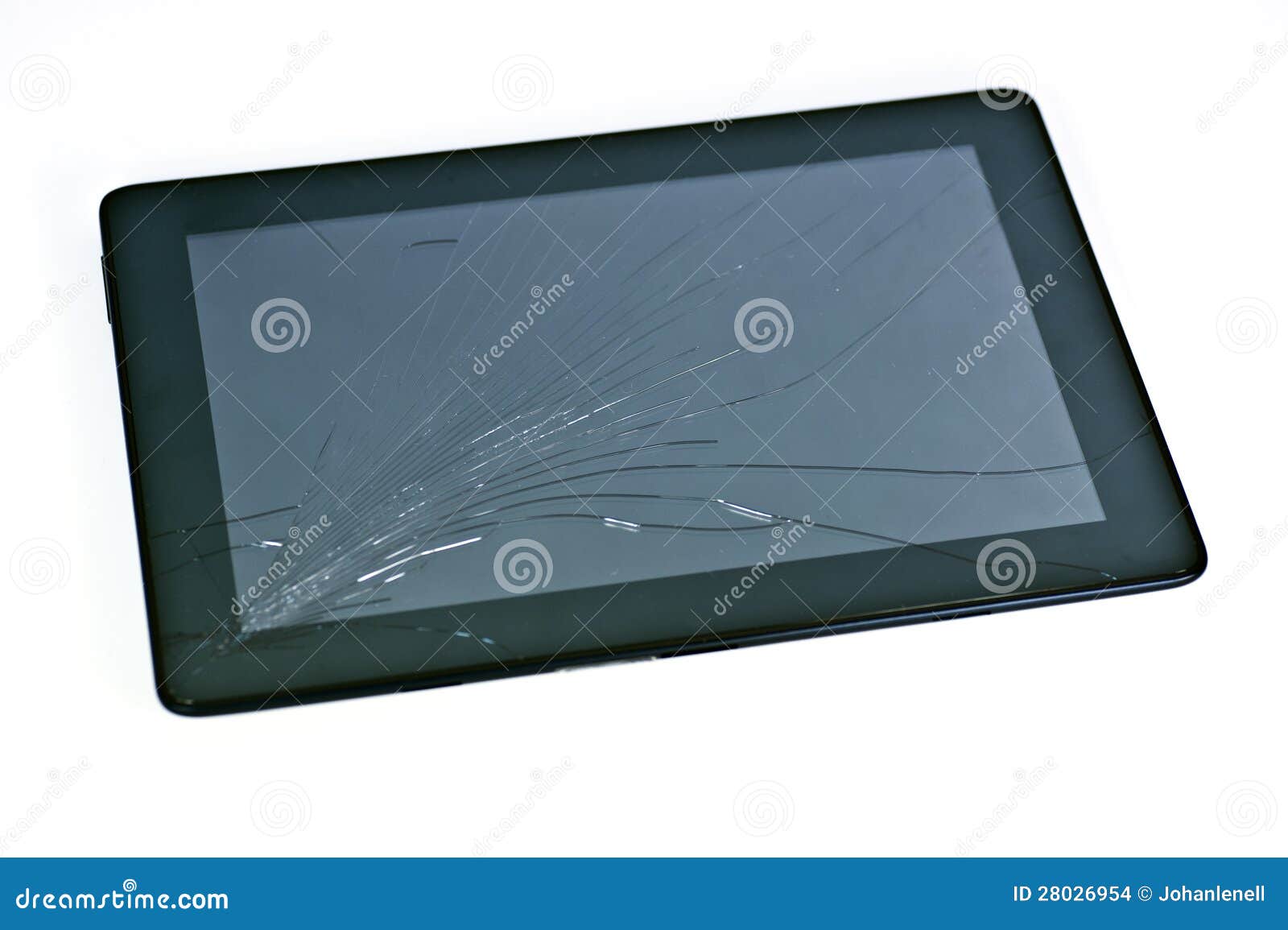 Cracked tablet stock photo. Image of crystal, device - 28026954