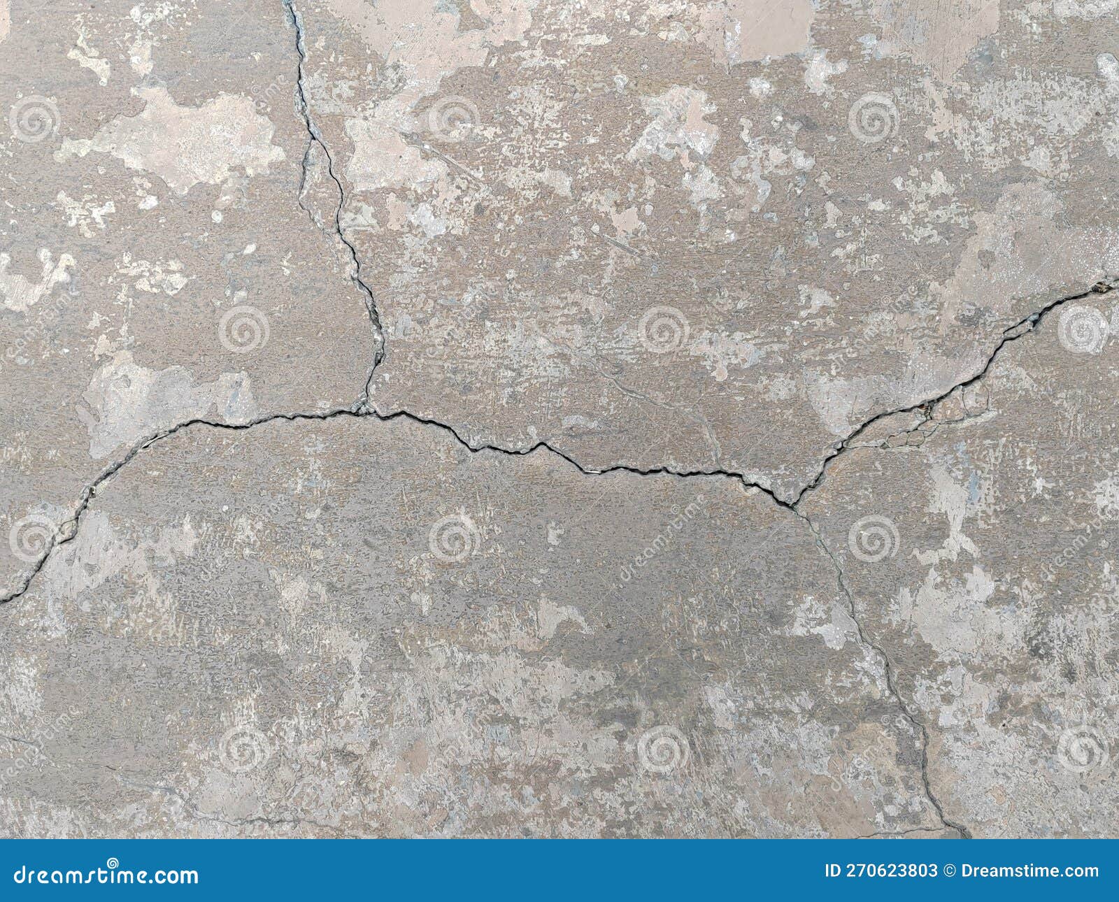 Cracked Texture Concrete Floor Cement Wall Broken Stock Image - Image ...