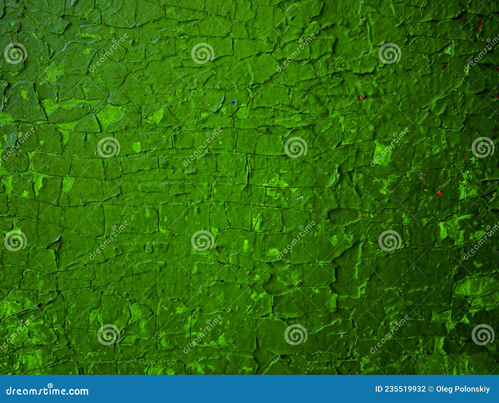 Cracked Texture with Green Paint Stock Photo - Image of effect, ancient ...