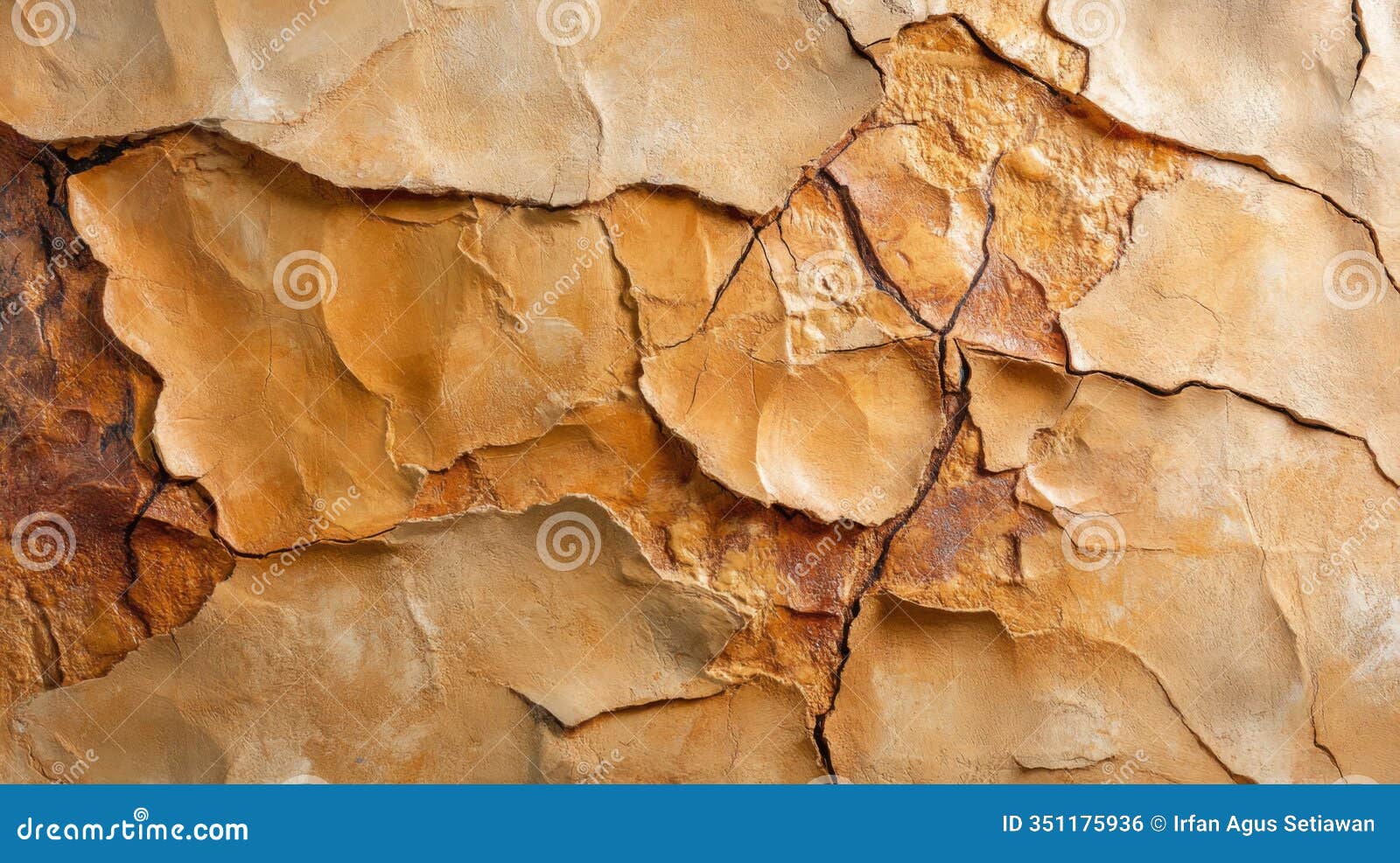 Cracked Textured Rock Surface Showing Natural Erosion Stock ...