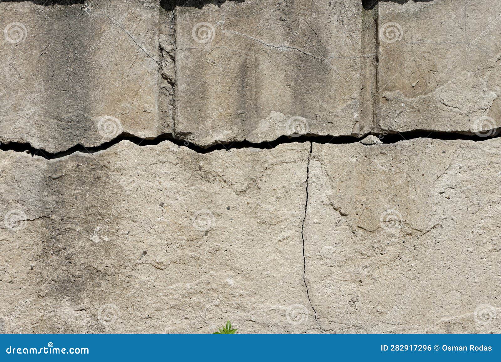 Cracked Wall Ground Cement Texture Stock Photo - Image of circle ...