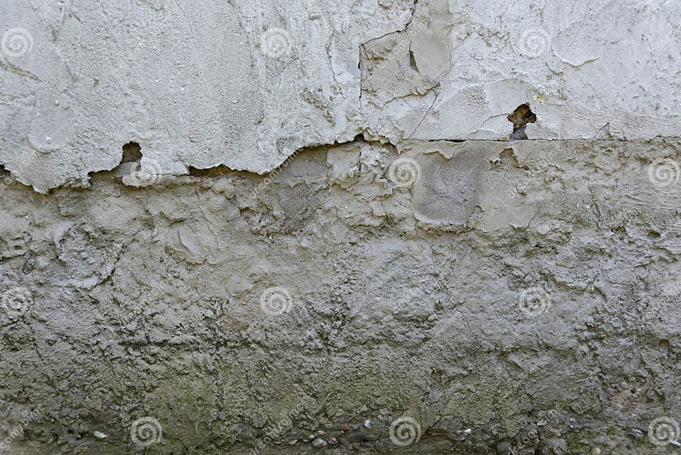 Cracked Wall Ground Cement Texture Stock Photo - Image of flower ...