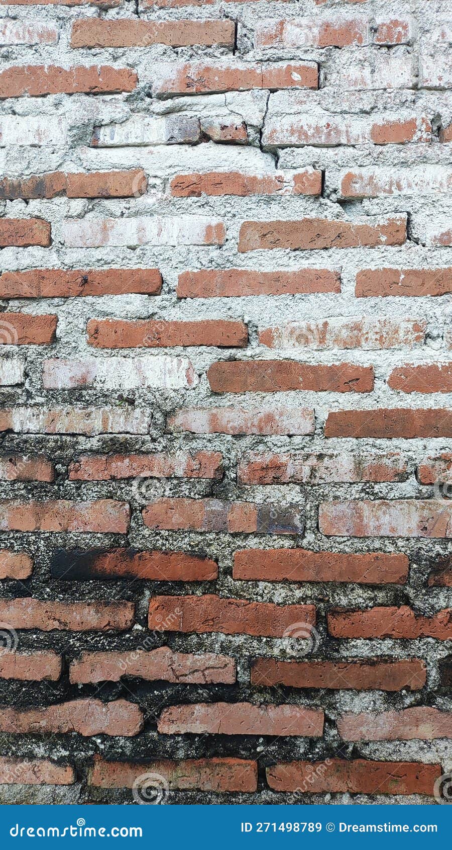 Cracked wall potrait stock image. Image of window, flooring - 271498789