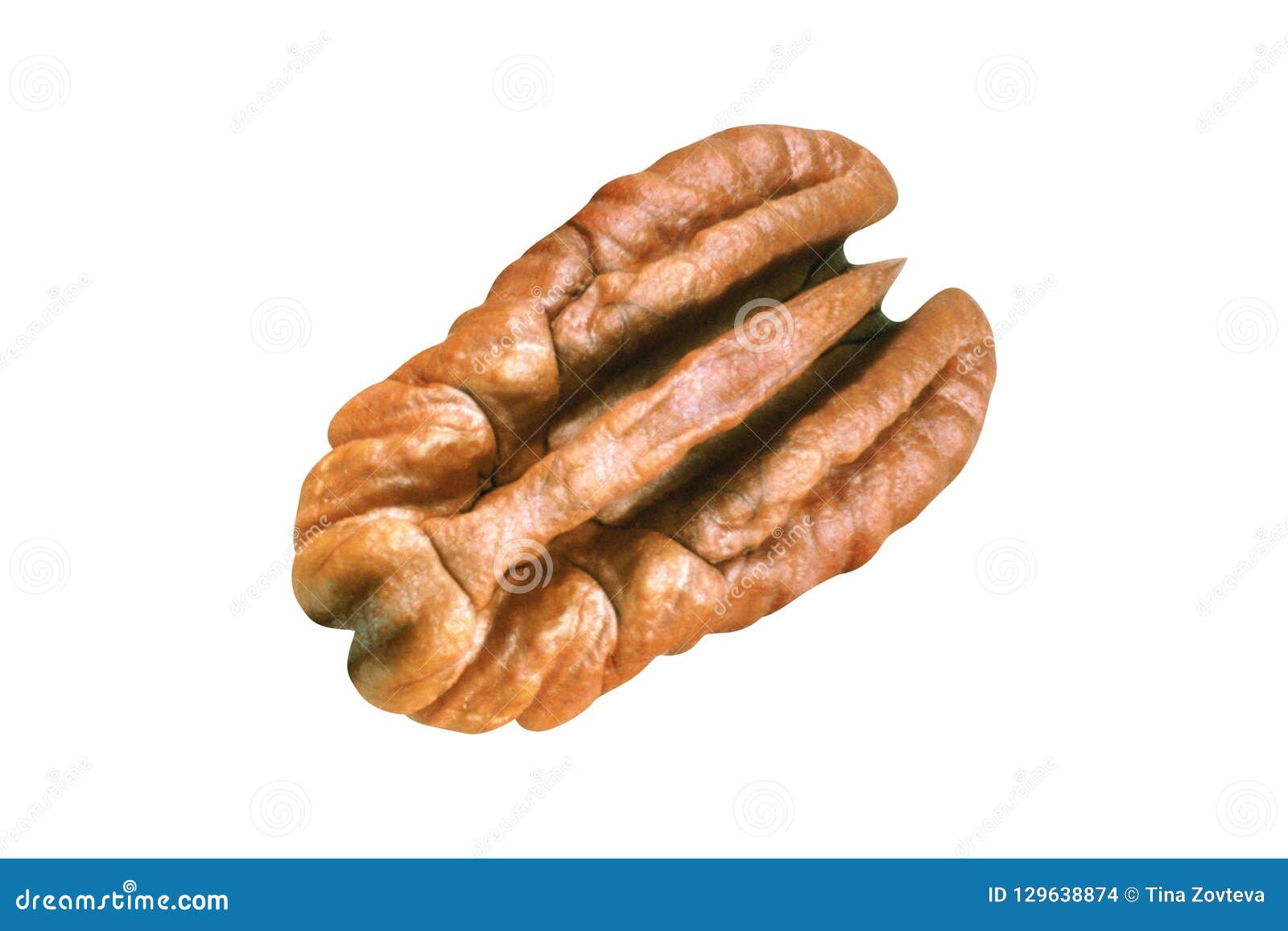 Cracked Walnut Isolated on White Stock Photo - Image of brown, healthy ...