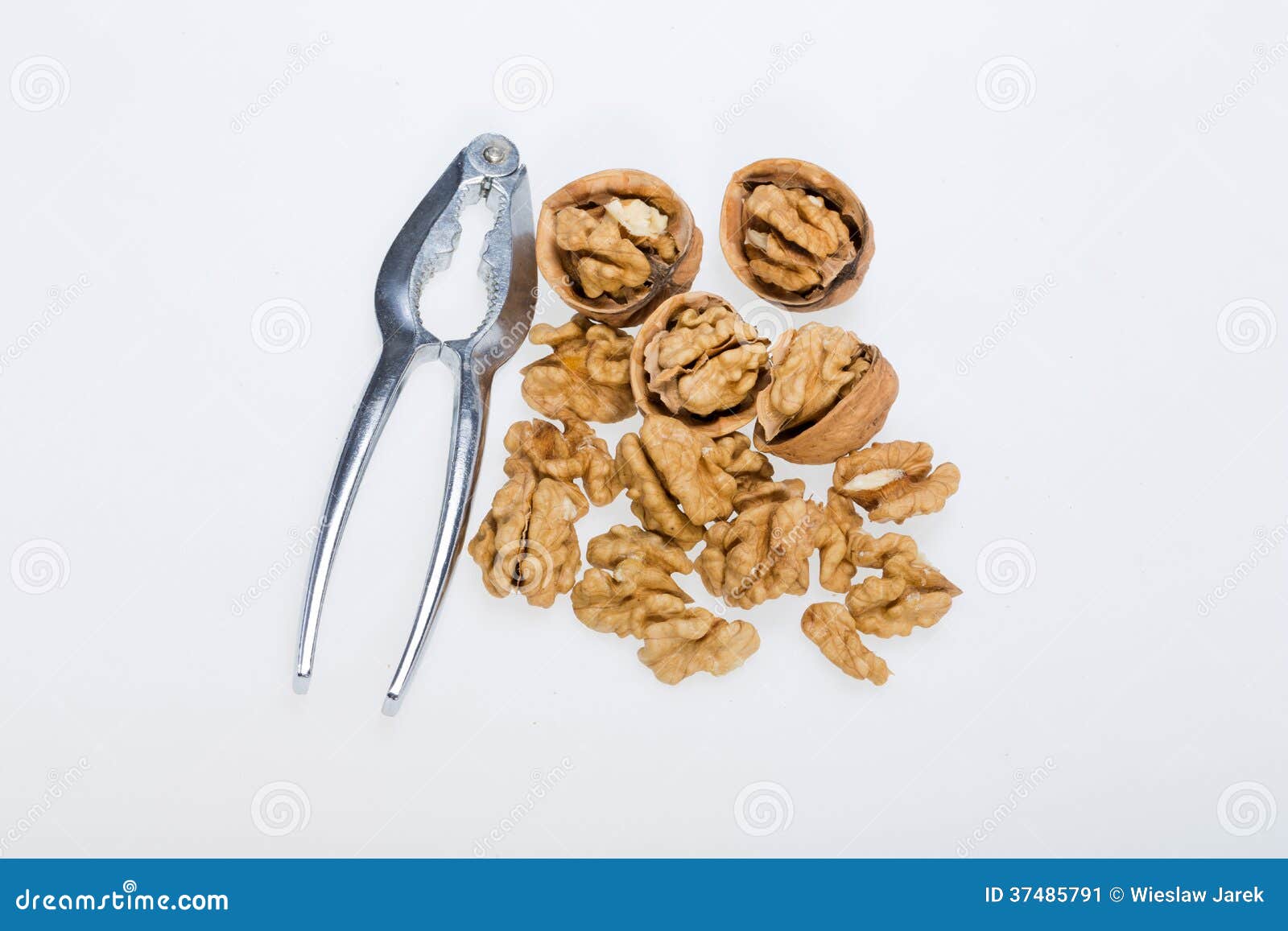 Cracked walnut stock image. Image of nutcracker, husks - 37485791