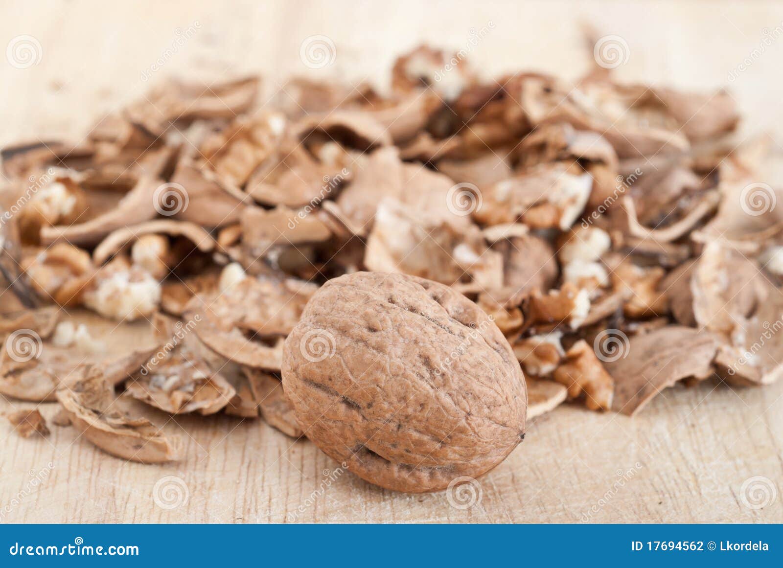 Cracked walnuts stock photo. Image of nutshell, delicious - 17694562