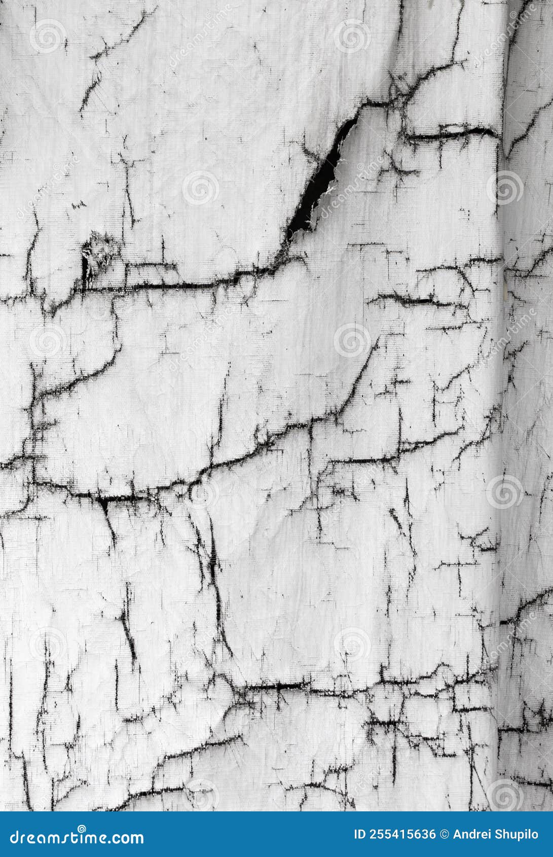 Cracked White Fabric As an Abstract Background. Stock Photo - Image of ...