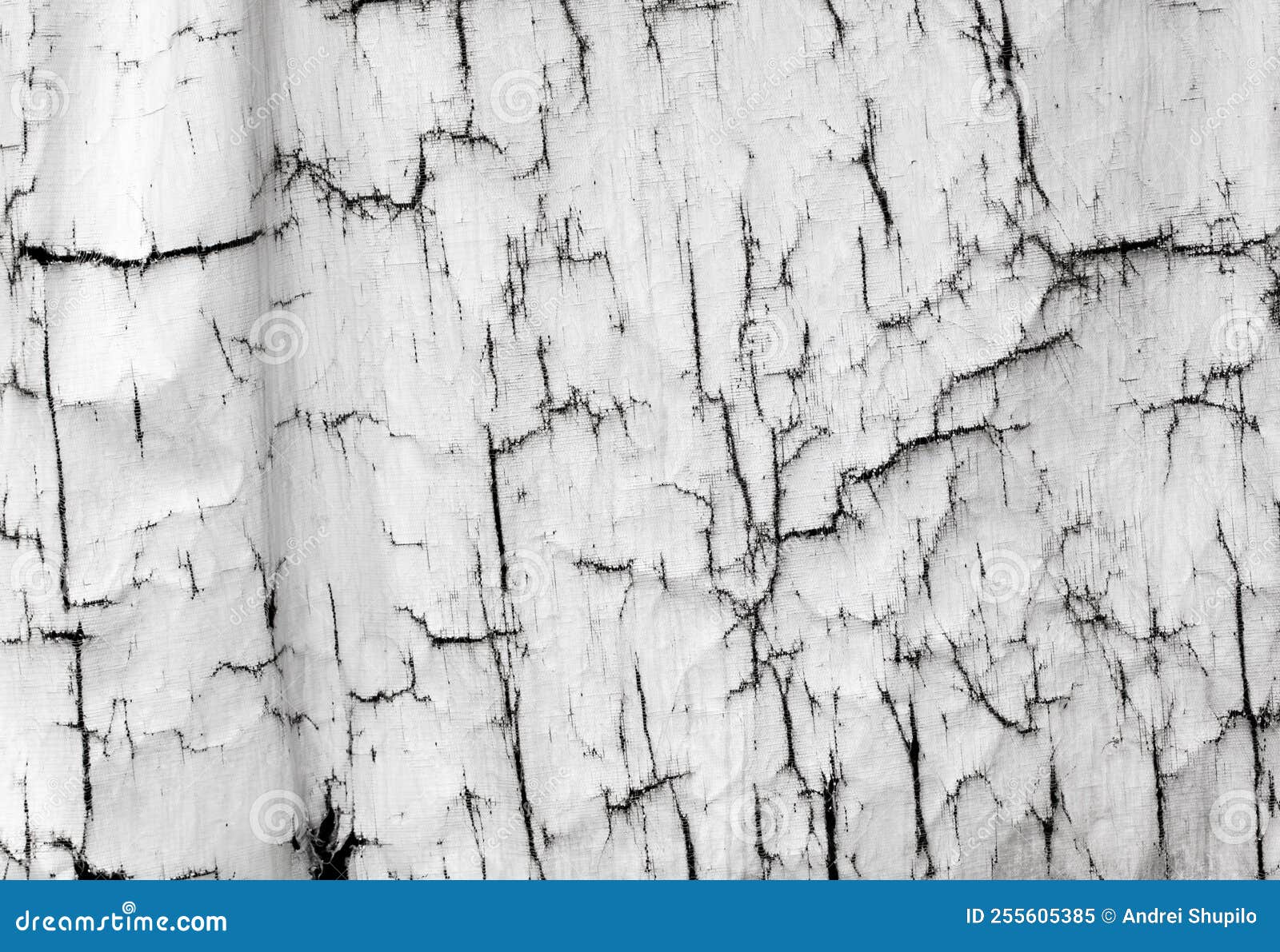 Cracked White Fabric As an Abstract Background. Stock Image - Image of ...