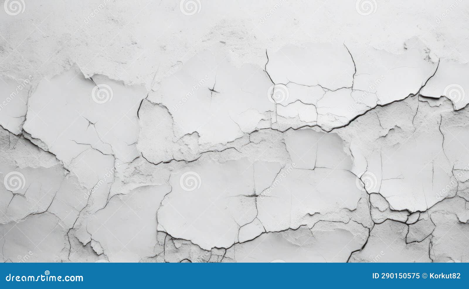 Cracked White Wall Background Stock Illustration - Illustration of surface, rock: 290150575