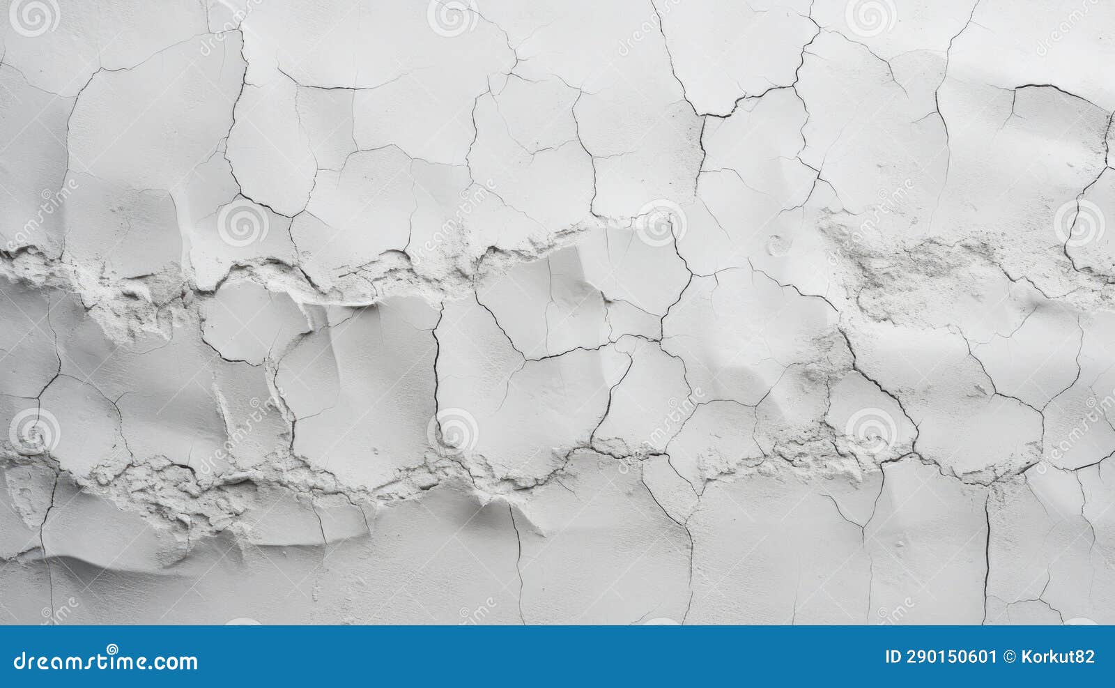 Cracked White Wall Background Stock Illustration - Illustration of wall, grey: 290150601