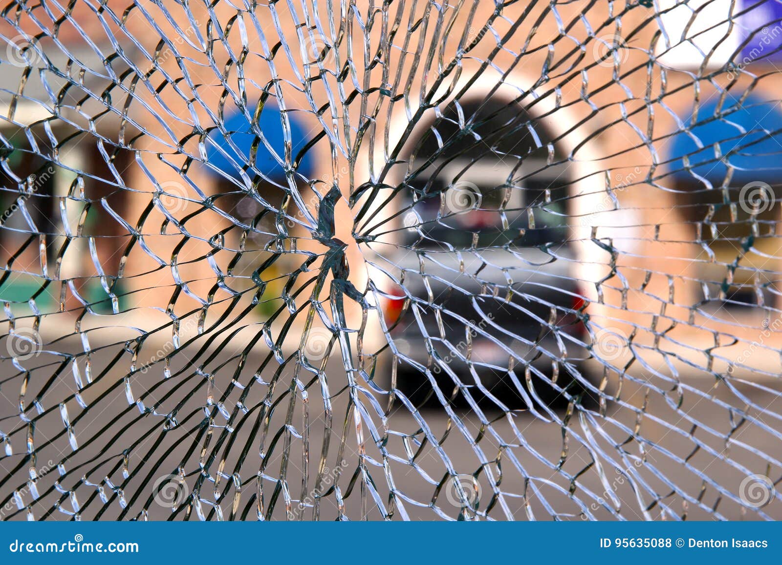 Cracked Window stock photo. Image of webbed, cracked - 95635088