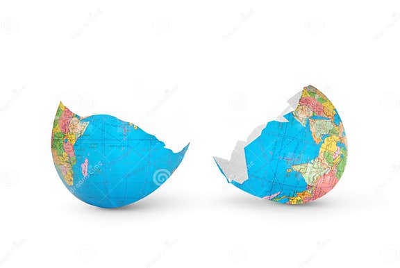 Cracked world stock image. Image of change, broken, environmental ...