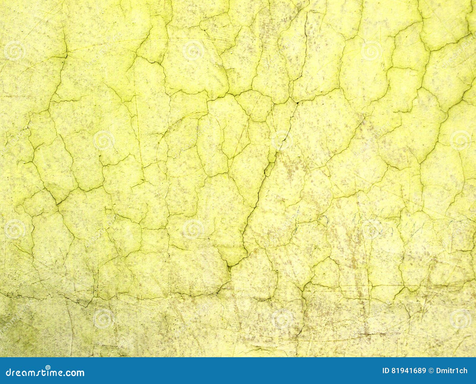 Cracked Yellow Ragged Wall Background Texture Stock Image ...