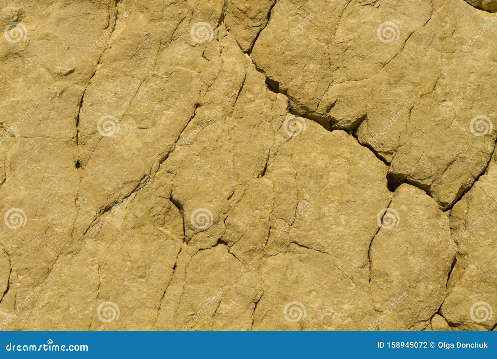 Cracked Yellow Rock Texture Stock Photo - Image of simple, nature ...