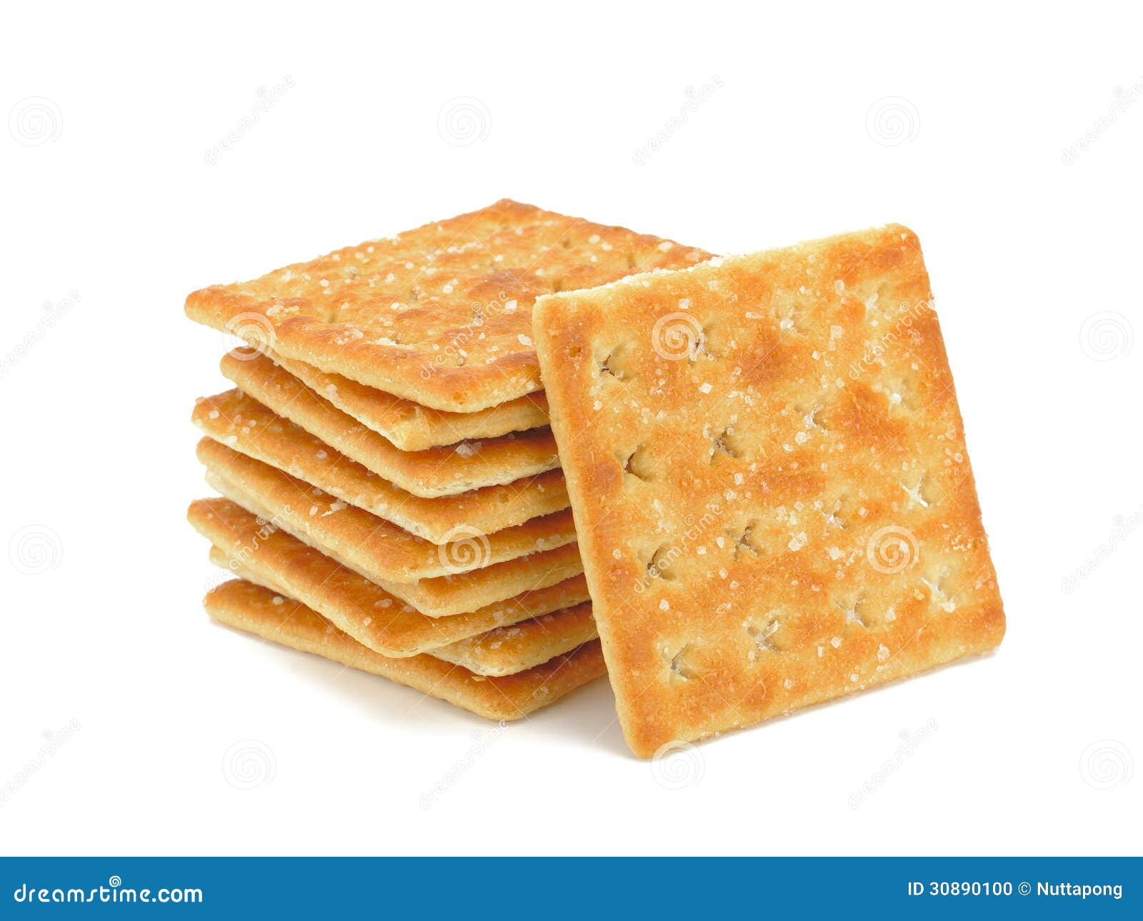 Cracker stock foto. Image of gebakken, geïsoleerd, eten - 30890100