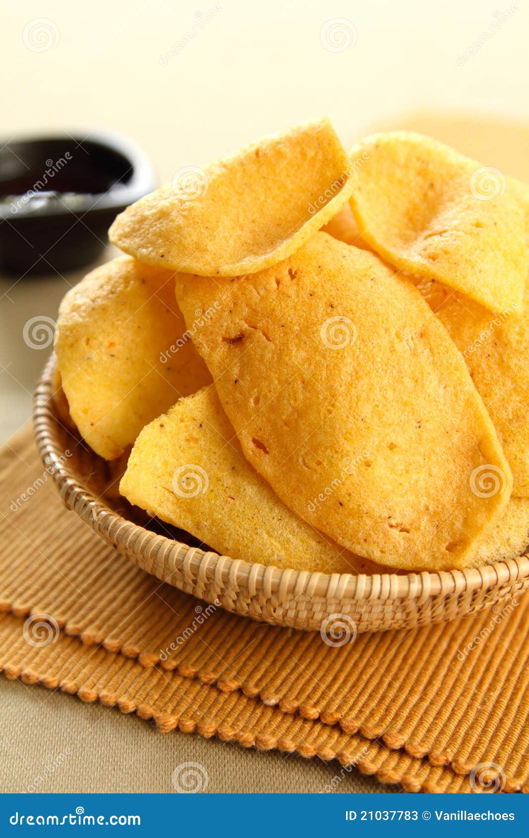 Cracker [ Asian snack] stock image. Image of local, crisp - 21037783