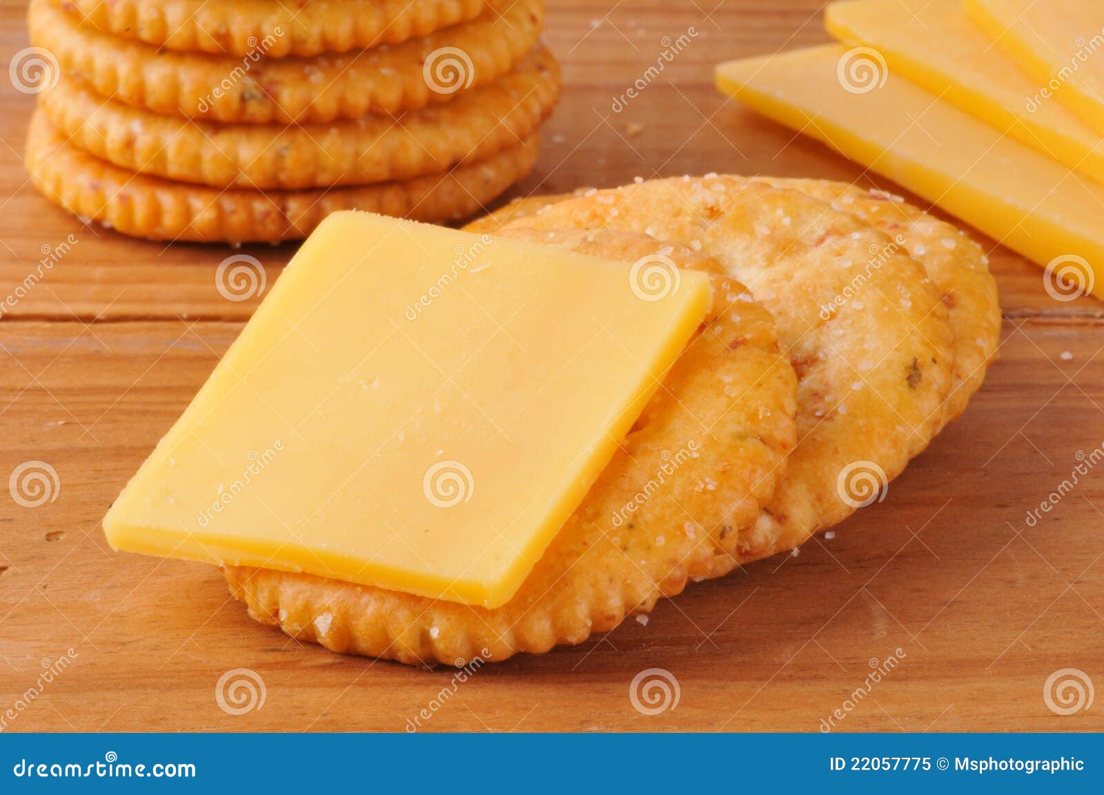 Cracker with cheese stock image. Image of close, cracker - 22057775