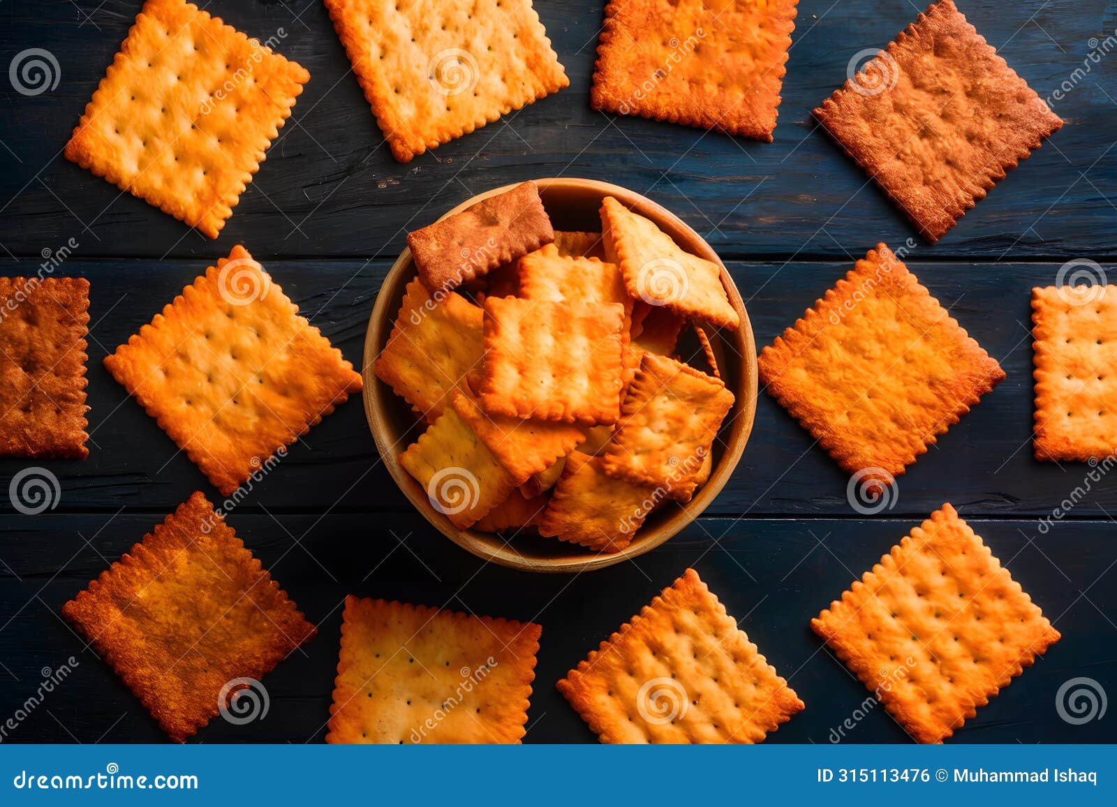 Cracker Collection, a Crispy Array for Snacking Satisfaction Stock ...