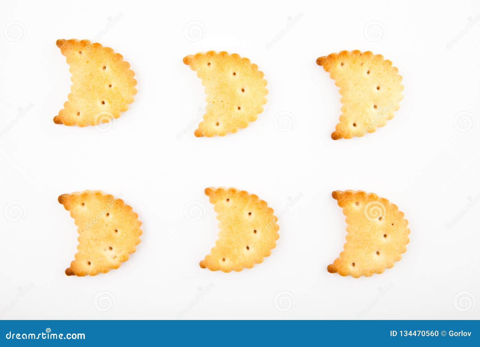Cracker Cookies Moon White Background Stock Photo - Image of cookies ...