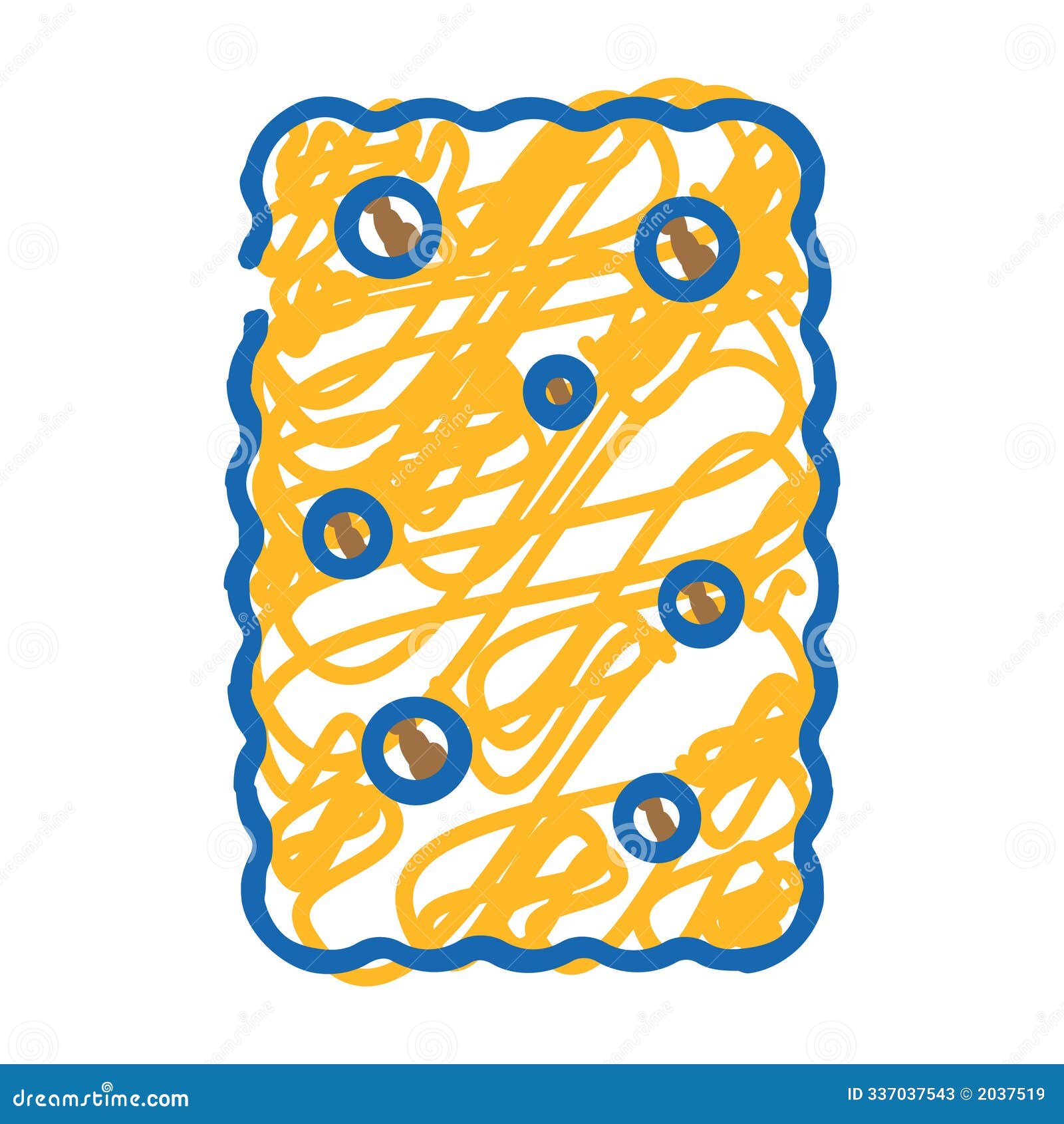 Cracker Dessert Icon Doodle Illustration Stock Illustration ...