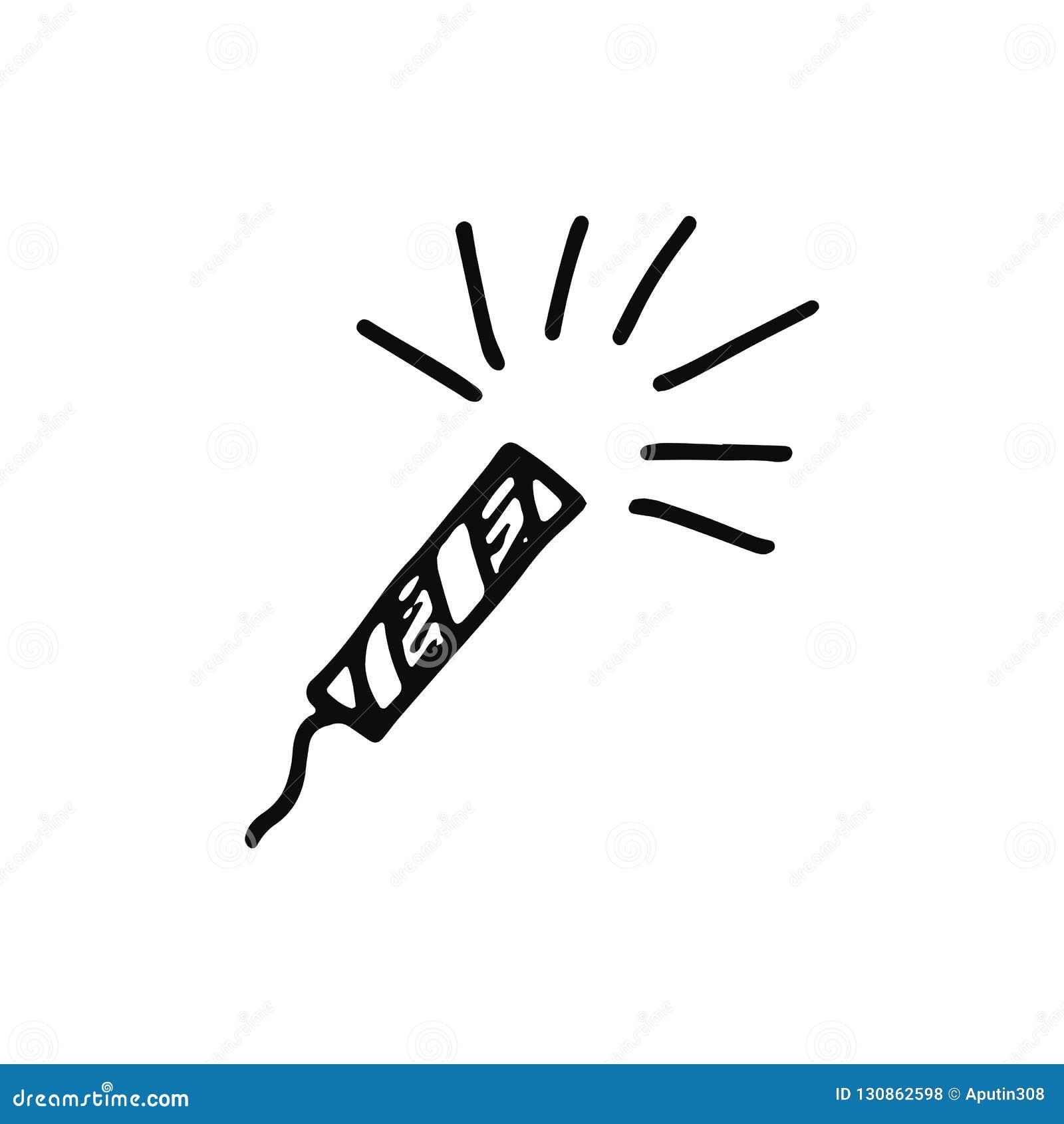Cracker Festive Icon. Isolated Object Vector Silhouette Stock Vector ... Cracker Festive Icon. Isolated Object Vector Silhouette Stock Vector ...